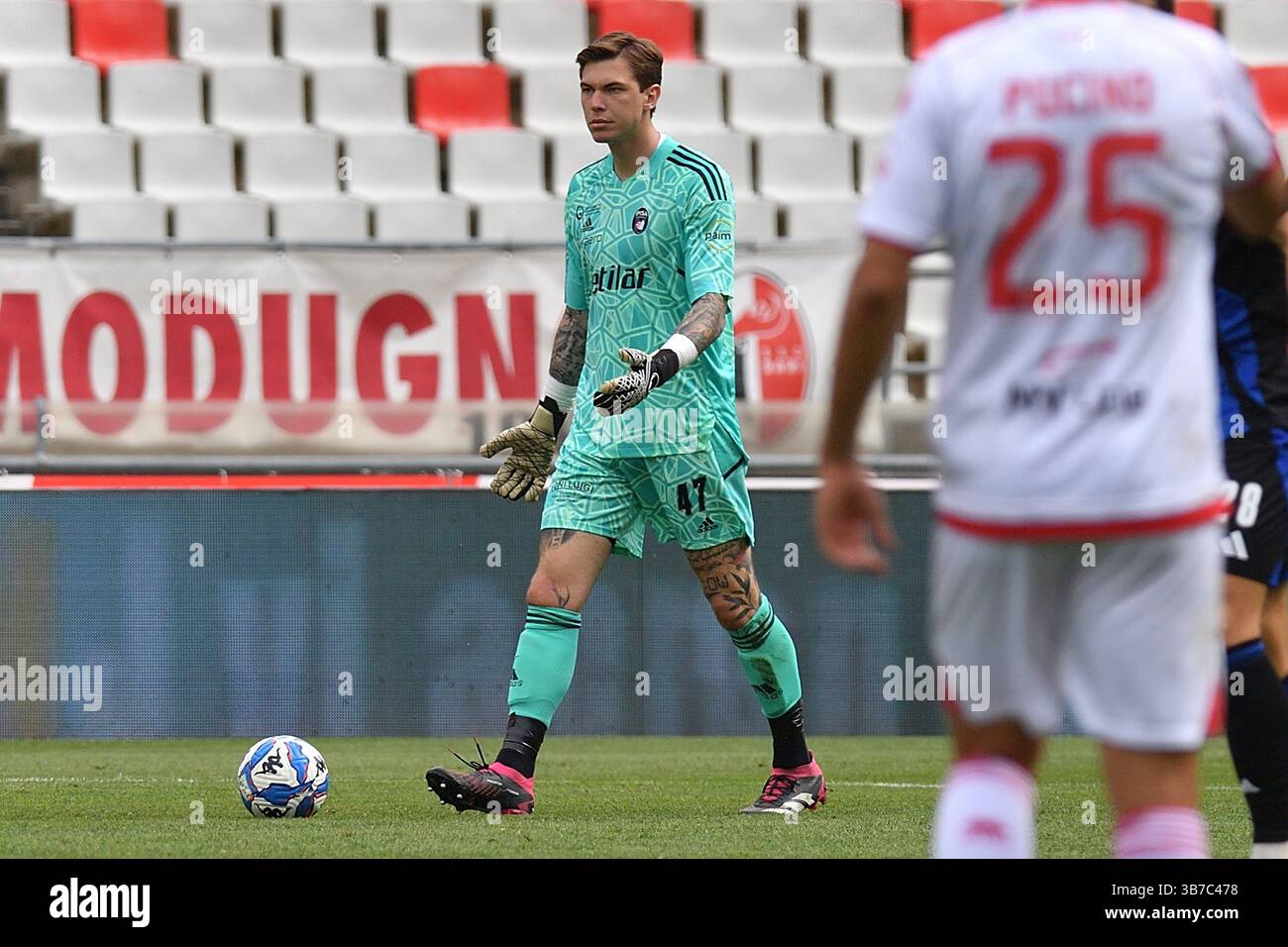 Adrian Semper (Pisa) during SSC Bari vs AC Pisa, Italian soccer Serie B ...
