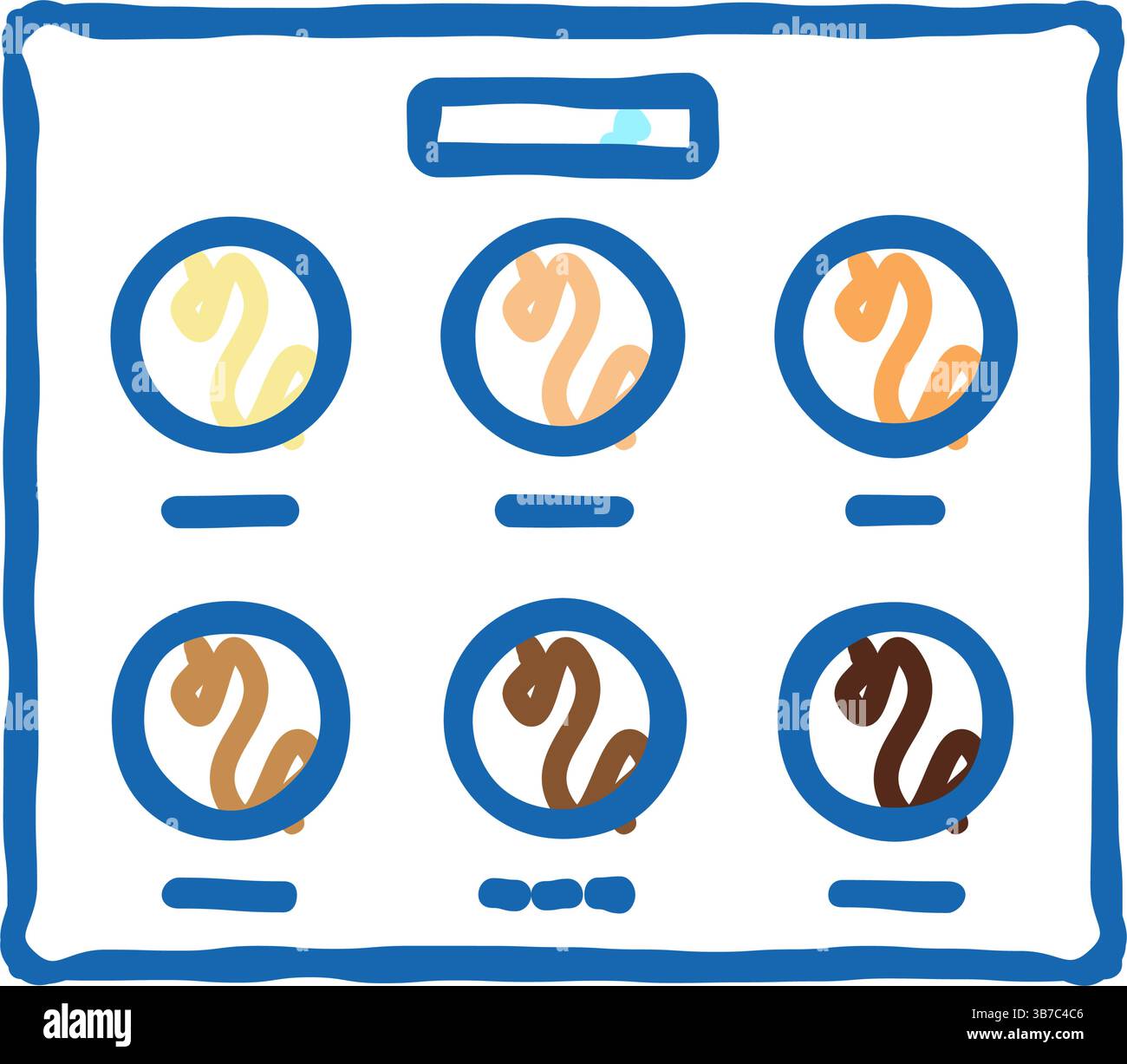 Skin palette color icon Stock Vector Images - Alamy