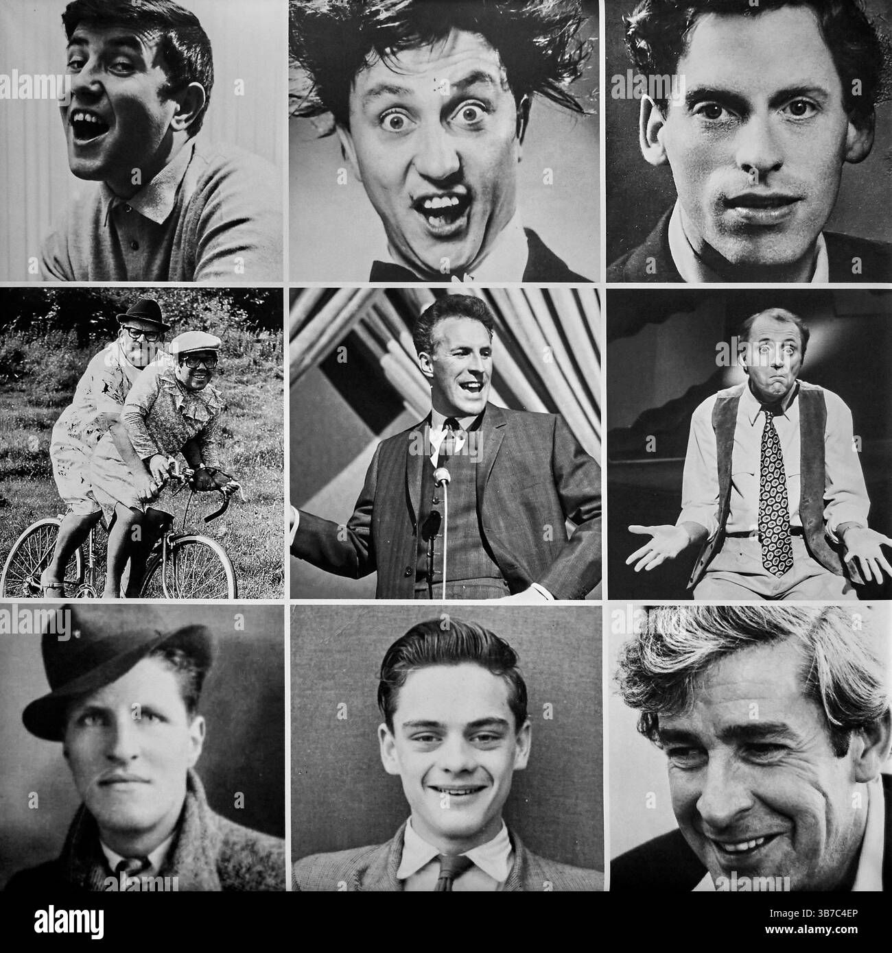Vintage photographs of British comedians and movie stars Stock Photo ...