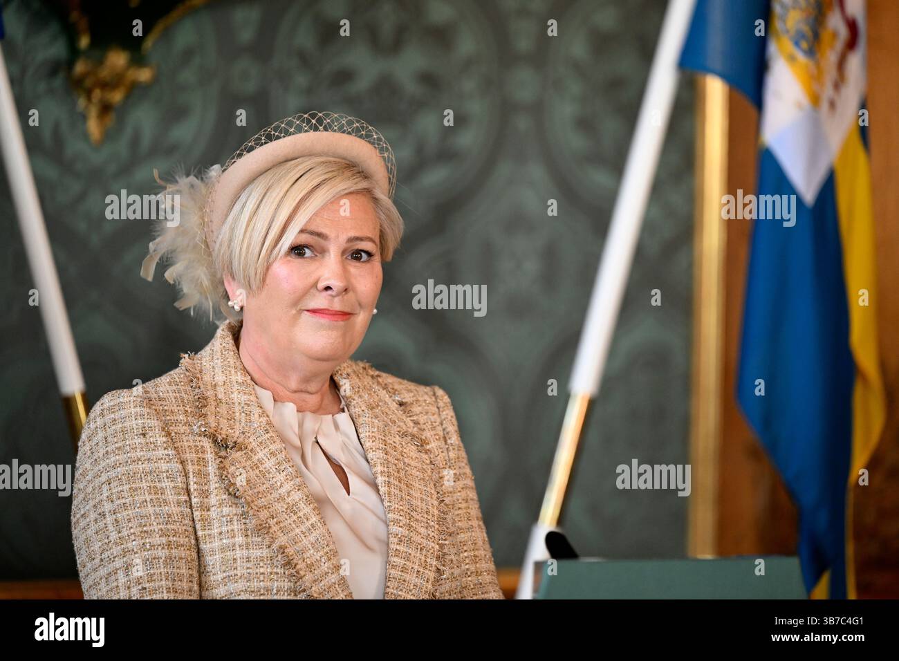 Icelandic President Halla Tómasdóttir at the Royal Palace in Stockholm ...