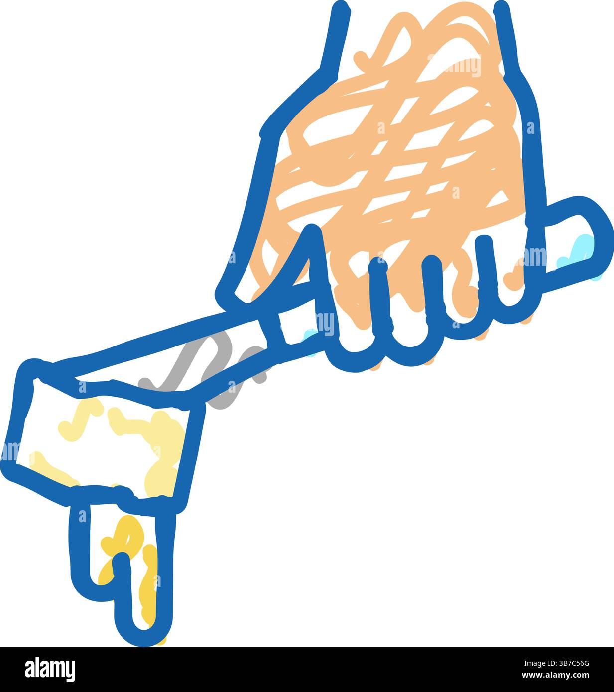 Adding butter Stock Vector Images - Alamy