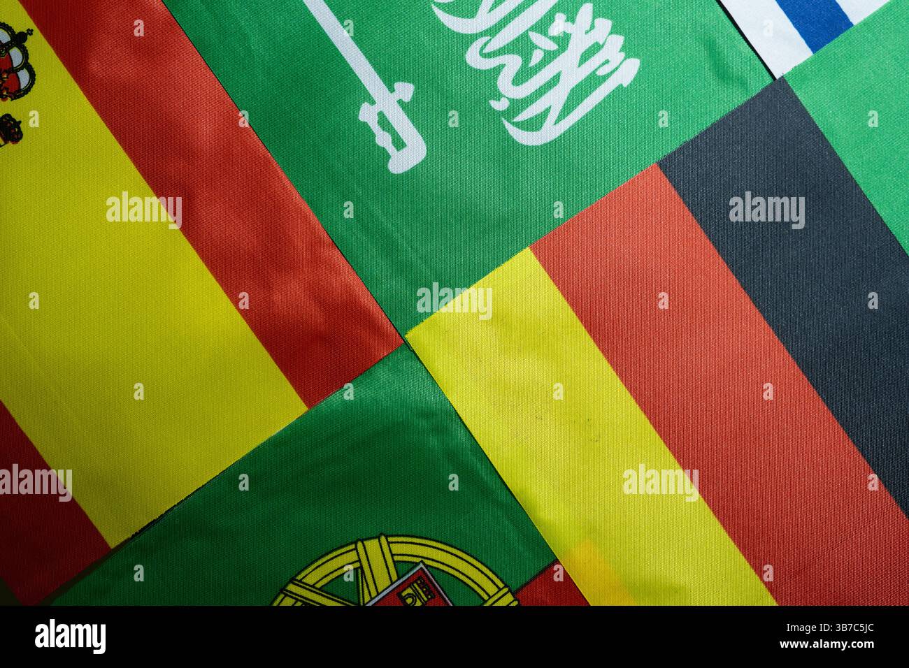 Flags in international championship tournament Stock Photo - Alamy