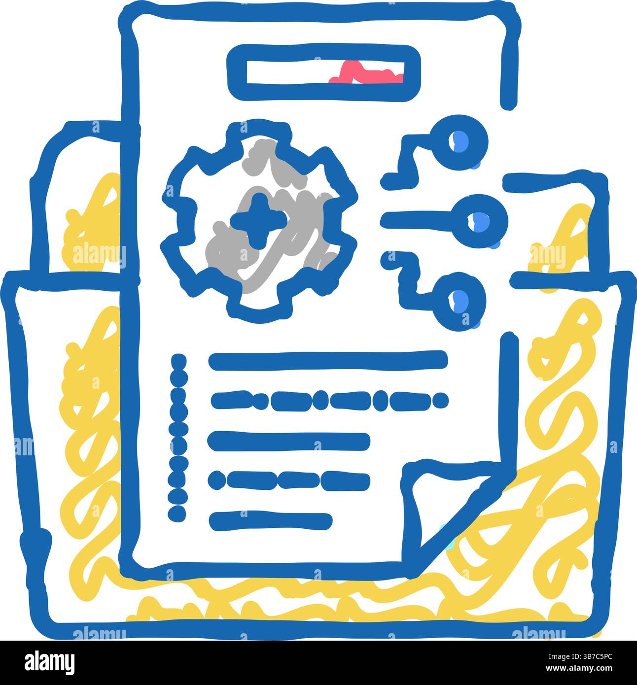 technical information icon doodle illustration Stock Vector Image & Art ...