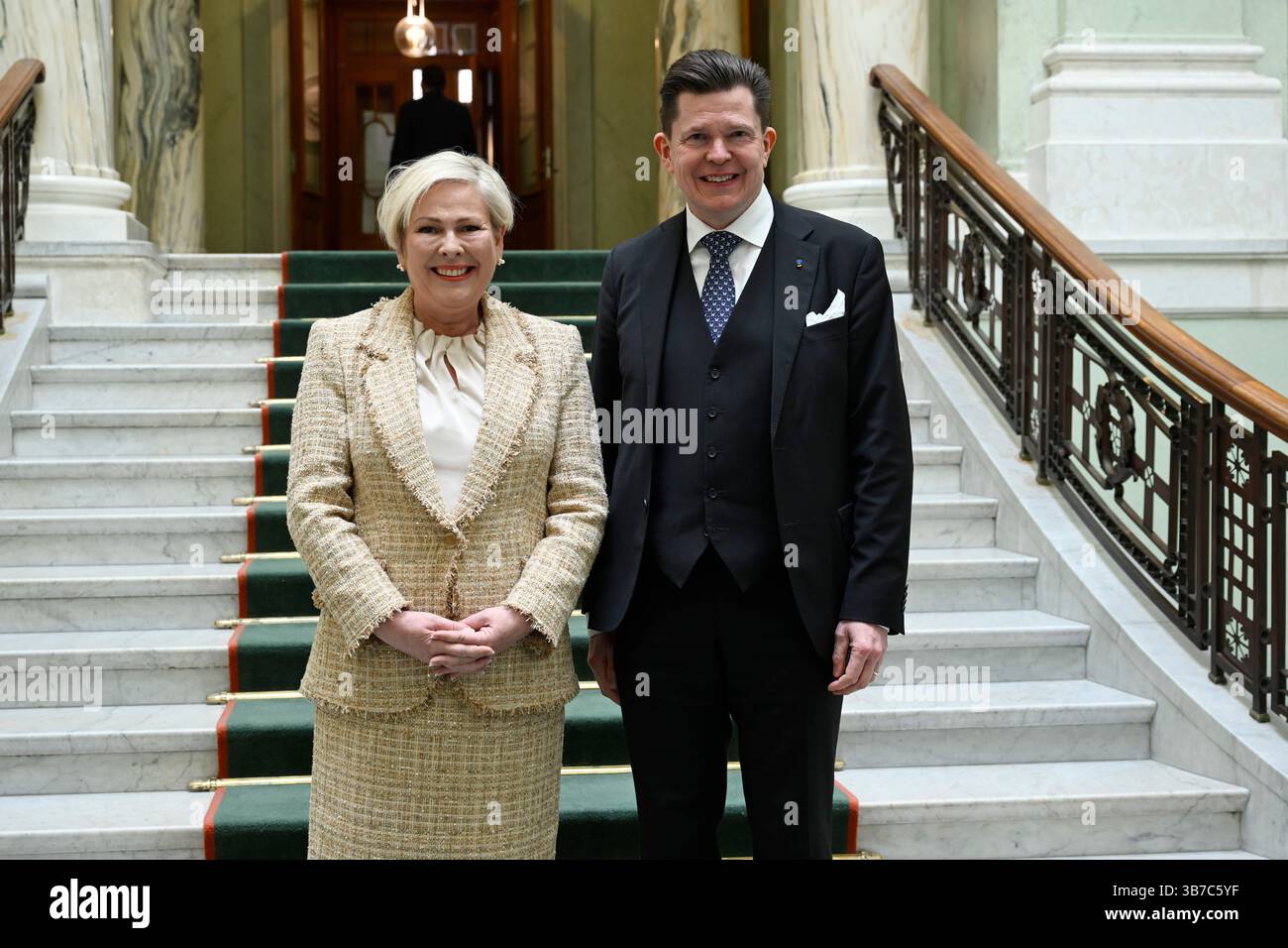 Stockholm, Sweden. 06th May, 2025. Icelandic President Halla ...