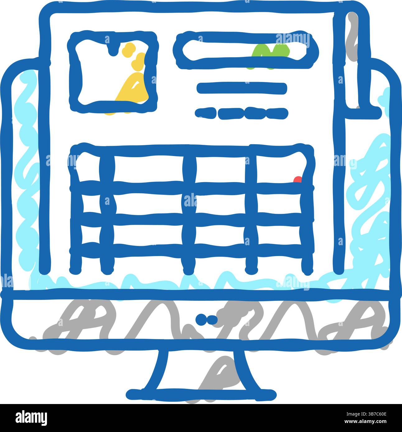 inventory report icon doodle illustration Stock Vector Image & Art - Alamy