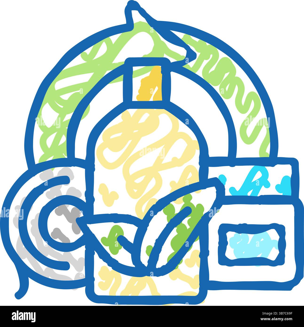 eco plastic icon doodle illustration Stock Vector Image & Art - Alamy