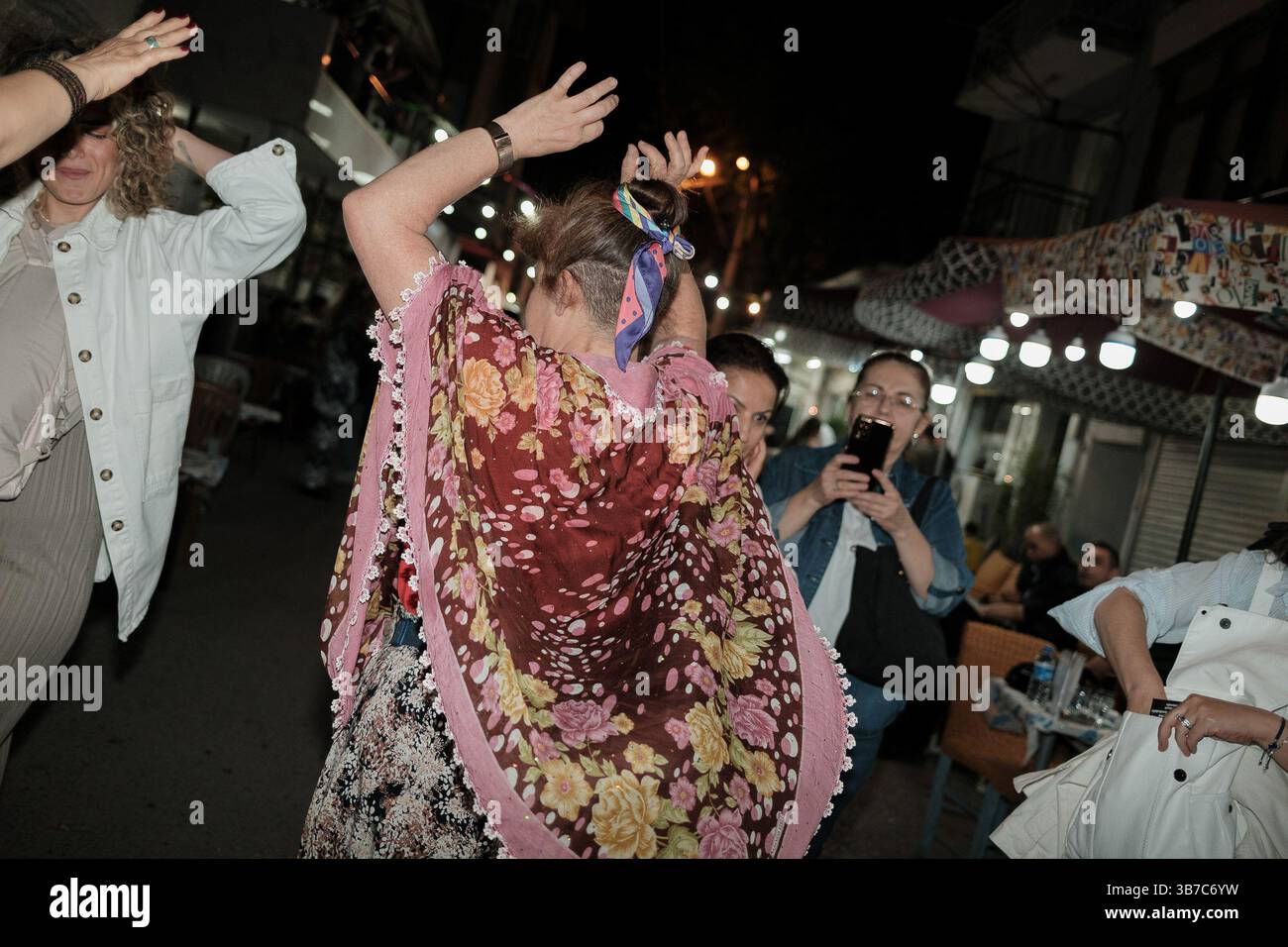 Izmir, Turkey. 05th May, 2025. A woman seen dancing during the ...