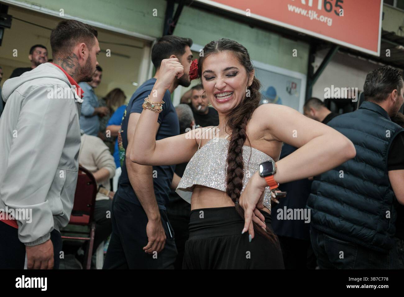 Gypsy woman seen dancing at the Hidirellez festival. Gypsies living in ...