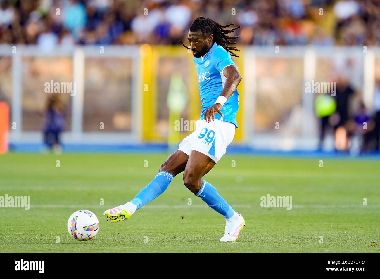 Lecce, Italy. 03rd May, 2025. Andre-Frank Zambo Anguissa of SSC Napoli ...