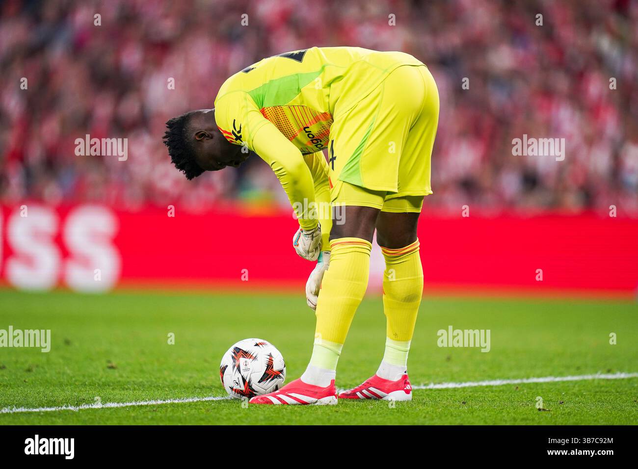 Manchester United goalkeeper Andre Onana (24) during the Athletic Club ...