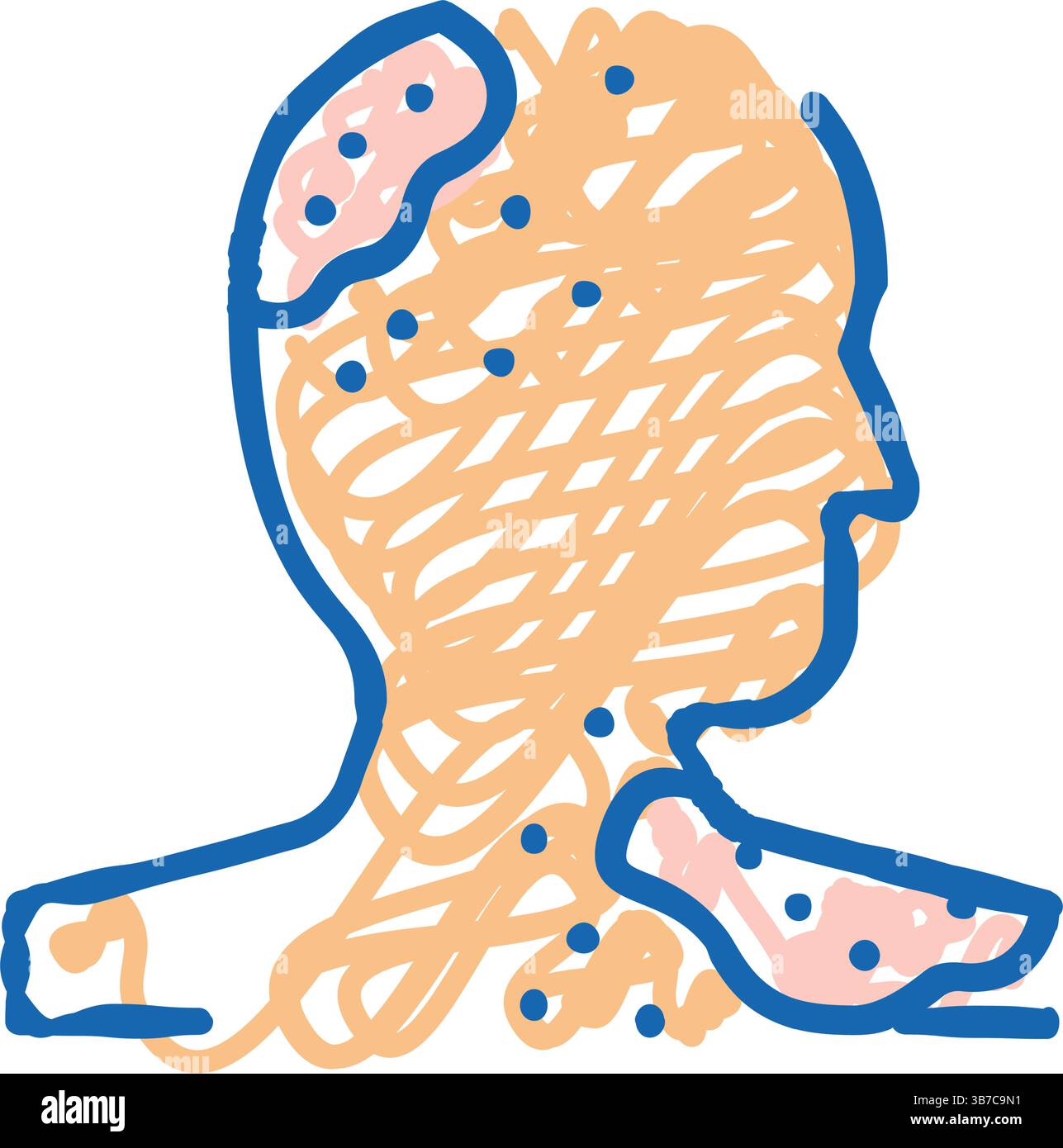 allergy skin icon doodle illustration Stock Vector Image & Art - Alamy