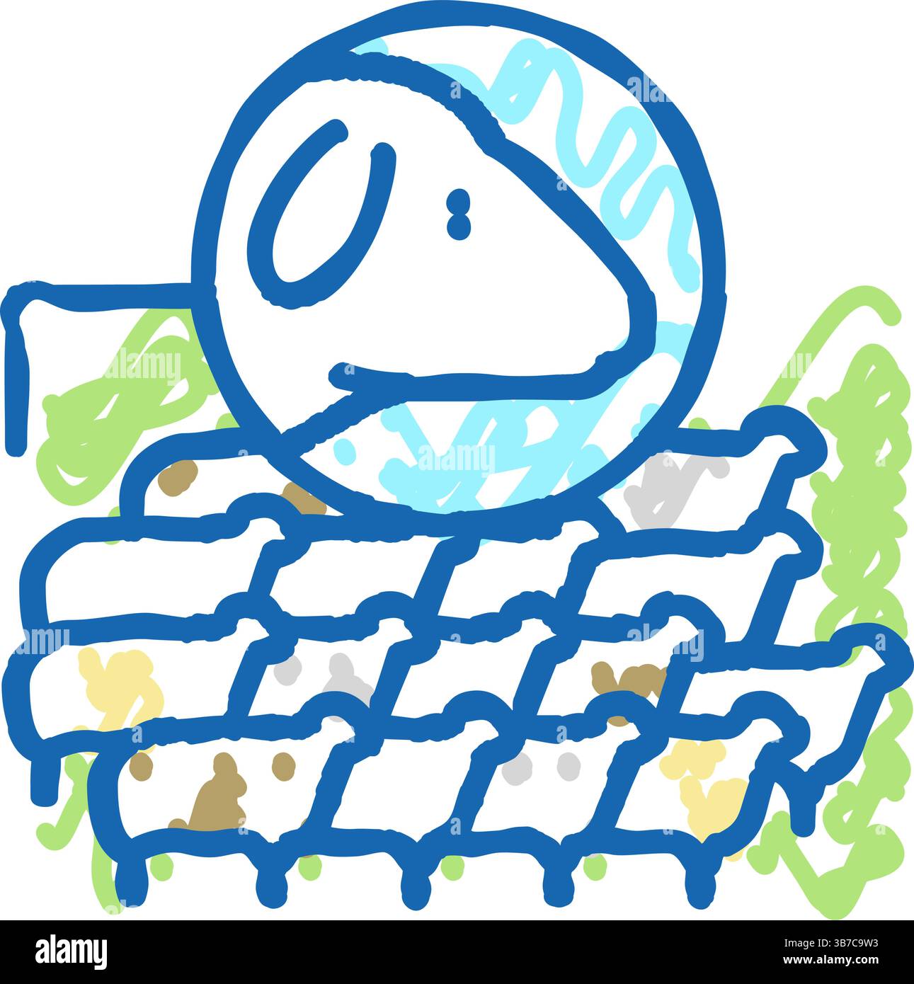 herd sheep icon doodle illustration Stock Vector Image & Art - Alamy