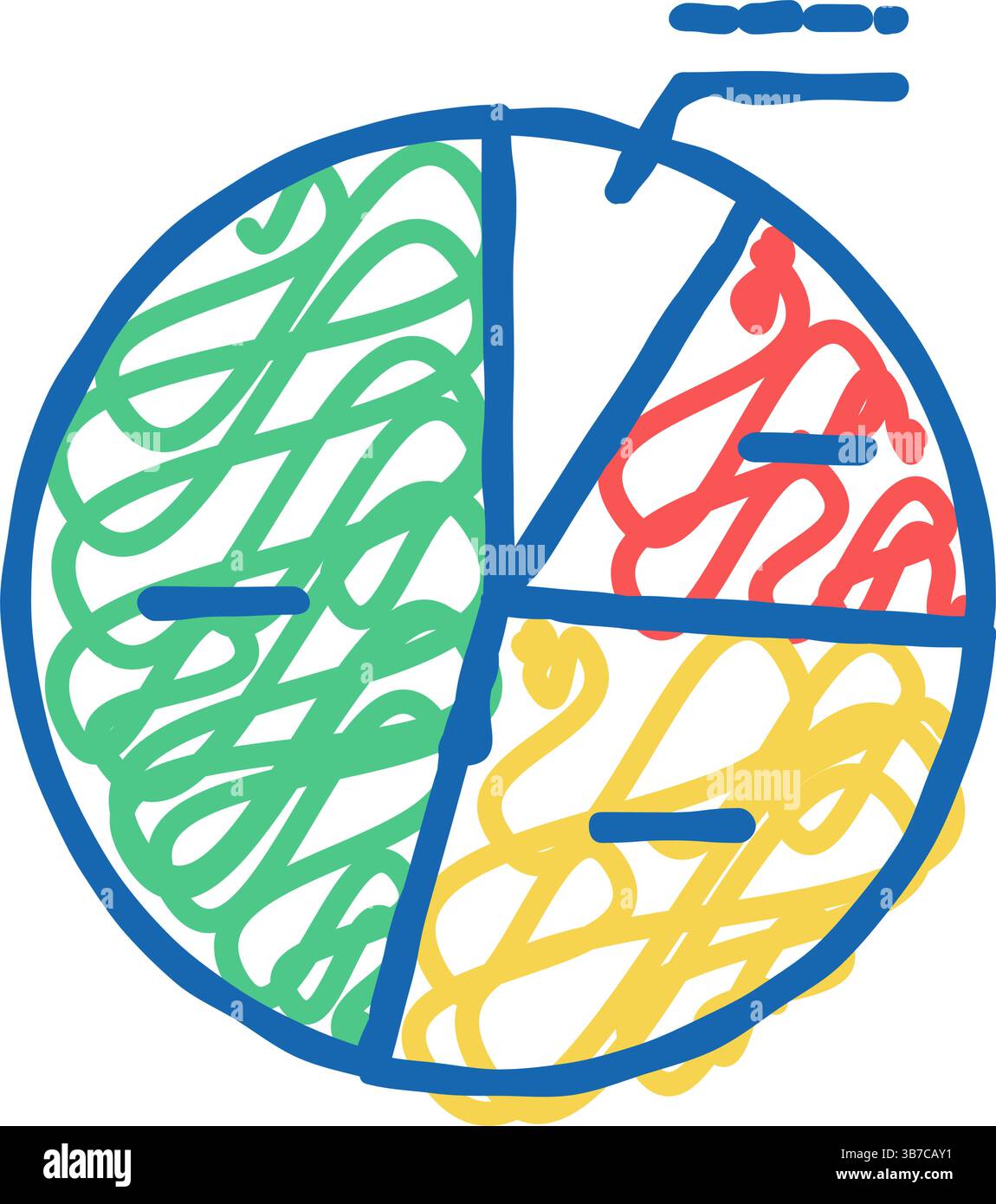 pie chart icon doodle illustration Stock Vector Image & Art - Alamy