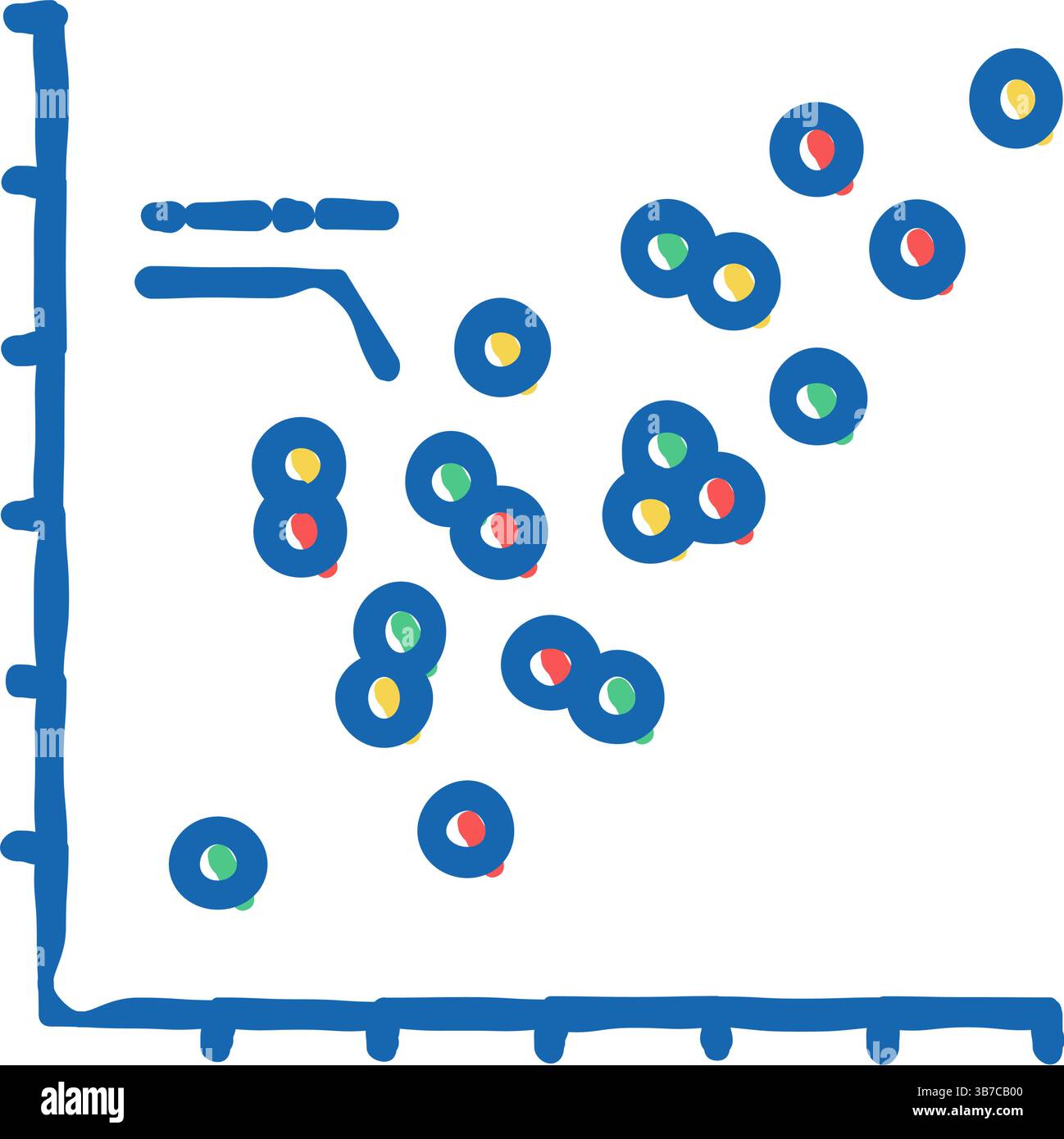 scatter plots icon doodle illustration Stock Vector Image & Art - Alamy