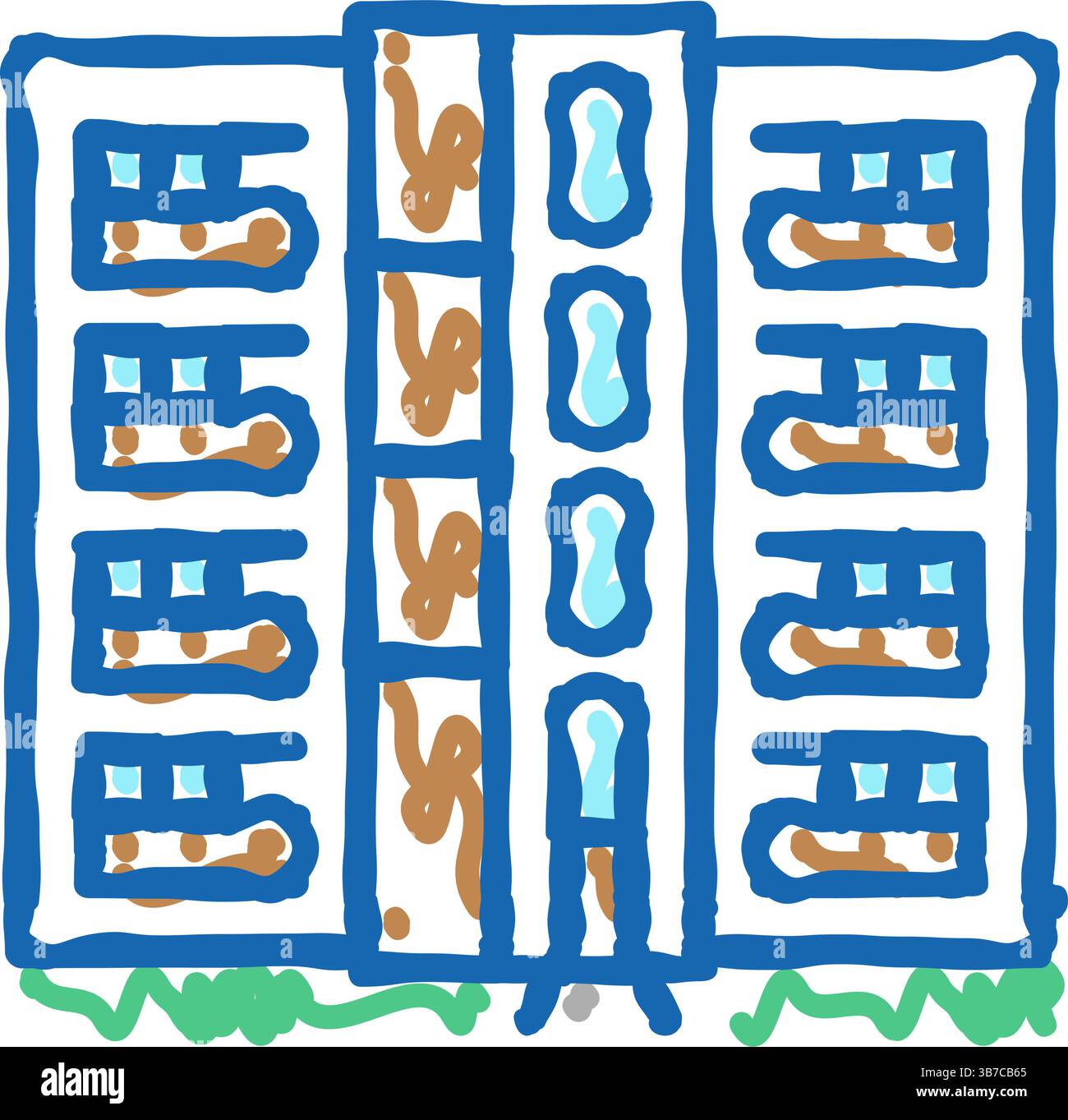 condo house icon doodle illustration Stock Vector Image & Art - Alamy