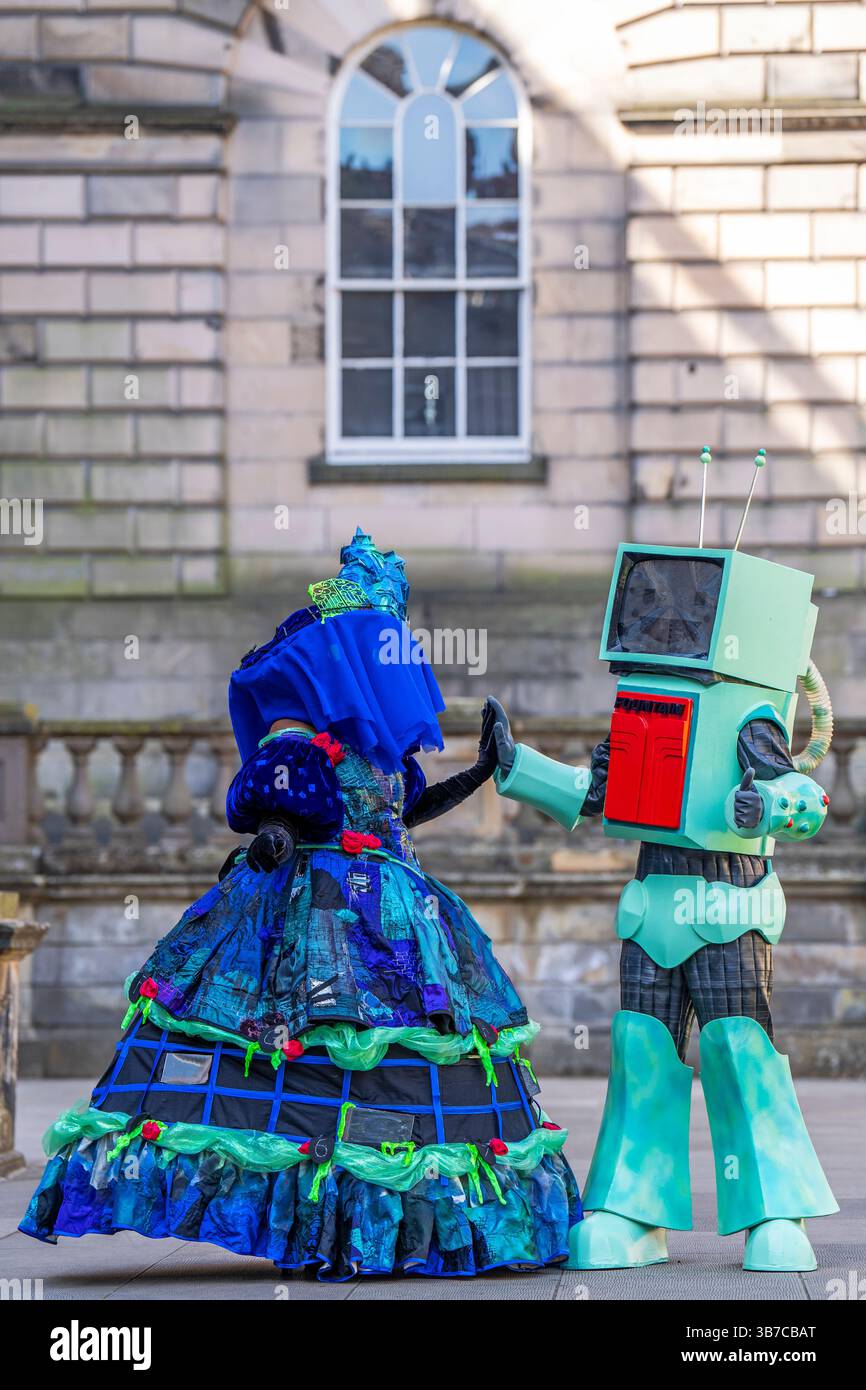 Designs by Performance Costume students (from left) Alice Courtney and ...
