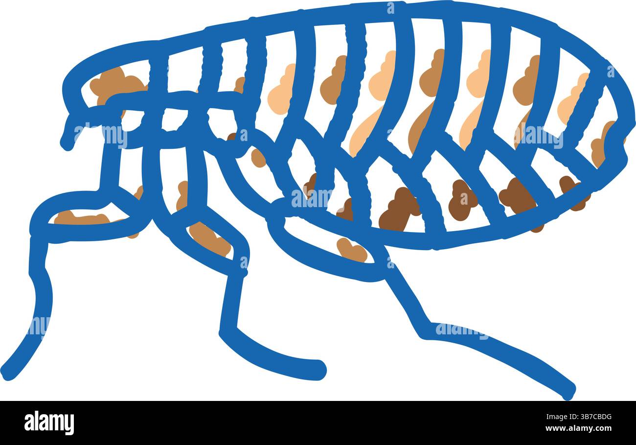flea insect icon doodle illustration Stock Vector Image & Art - Alamy