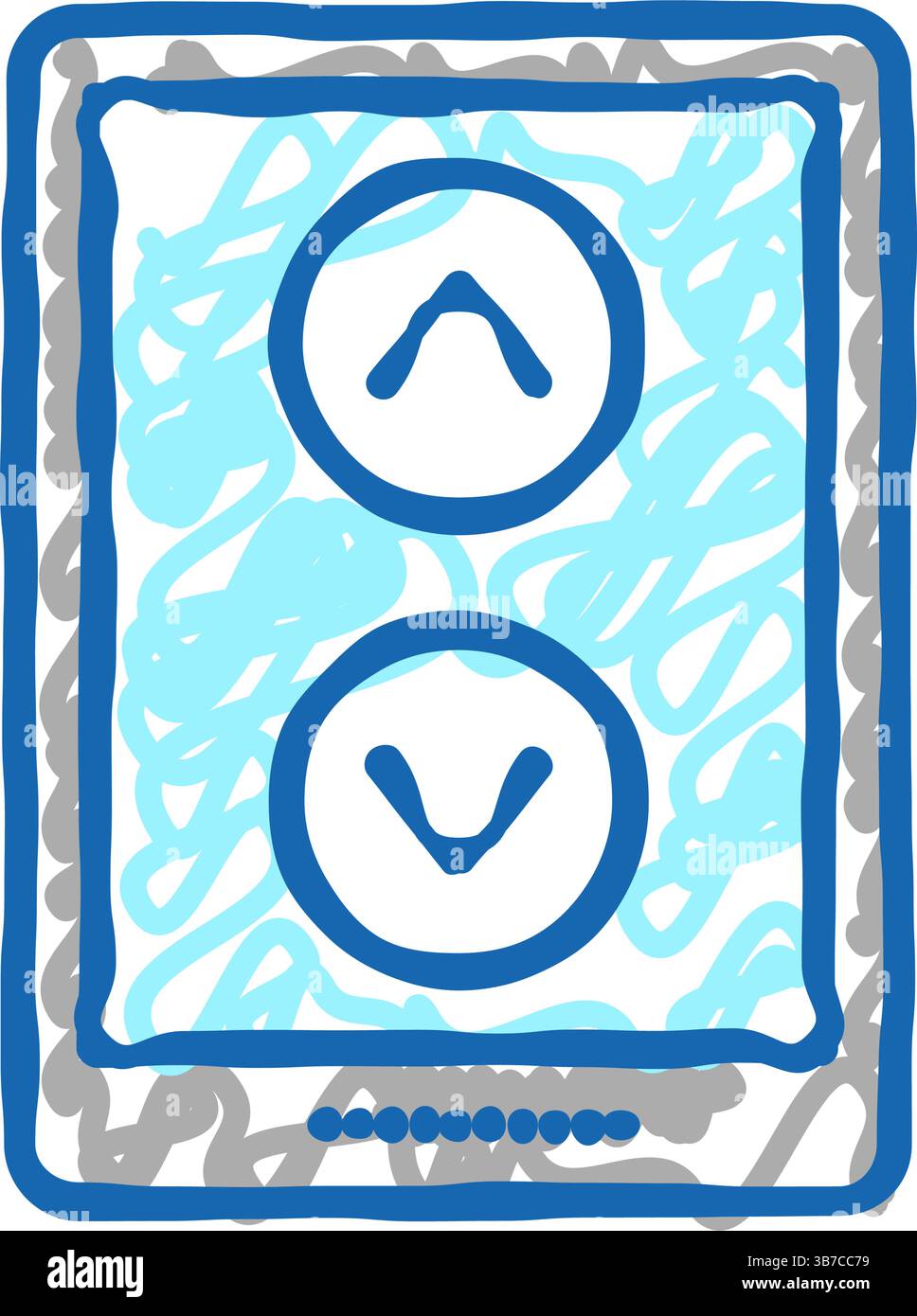 Touch screen computer scrolling Cut Out Stock Images & Pictures - Alamy