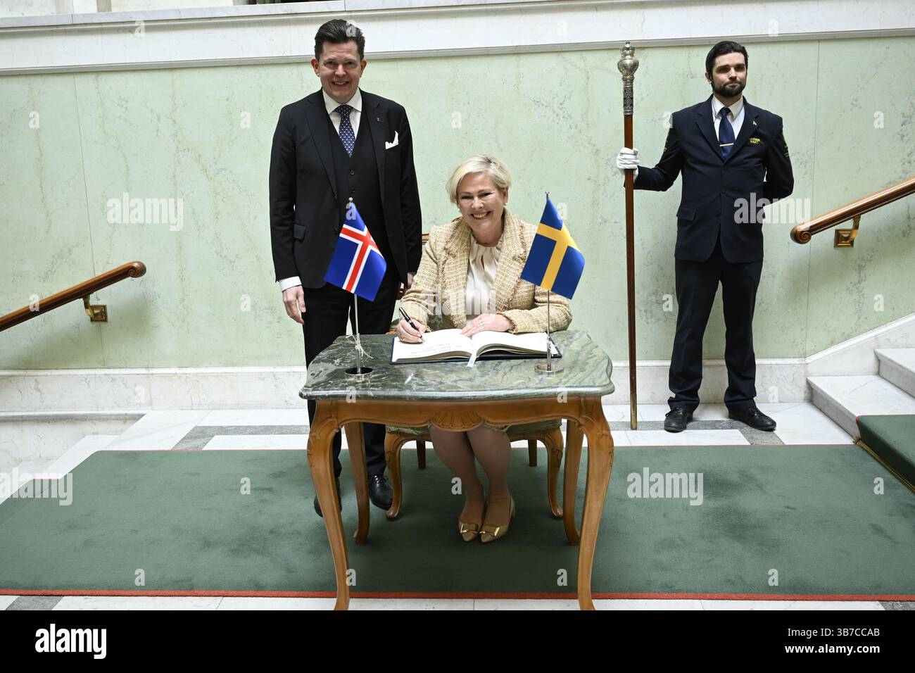 Stockholm, Sweden. 06th May, 2025. Icelandic President Halla ...