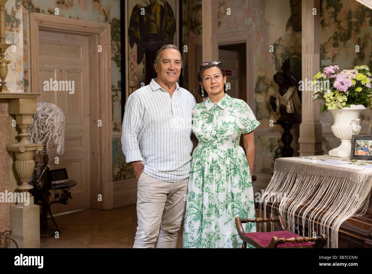 Andy Hill and his wife, Sheila, who restored the derelict and ...