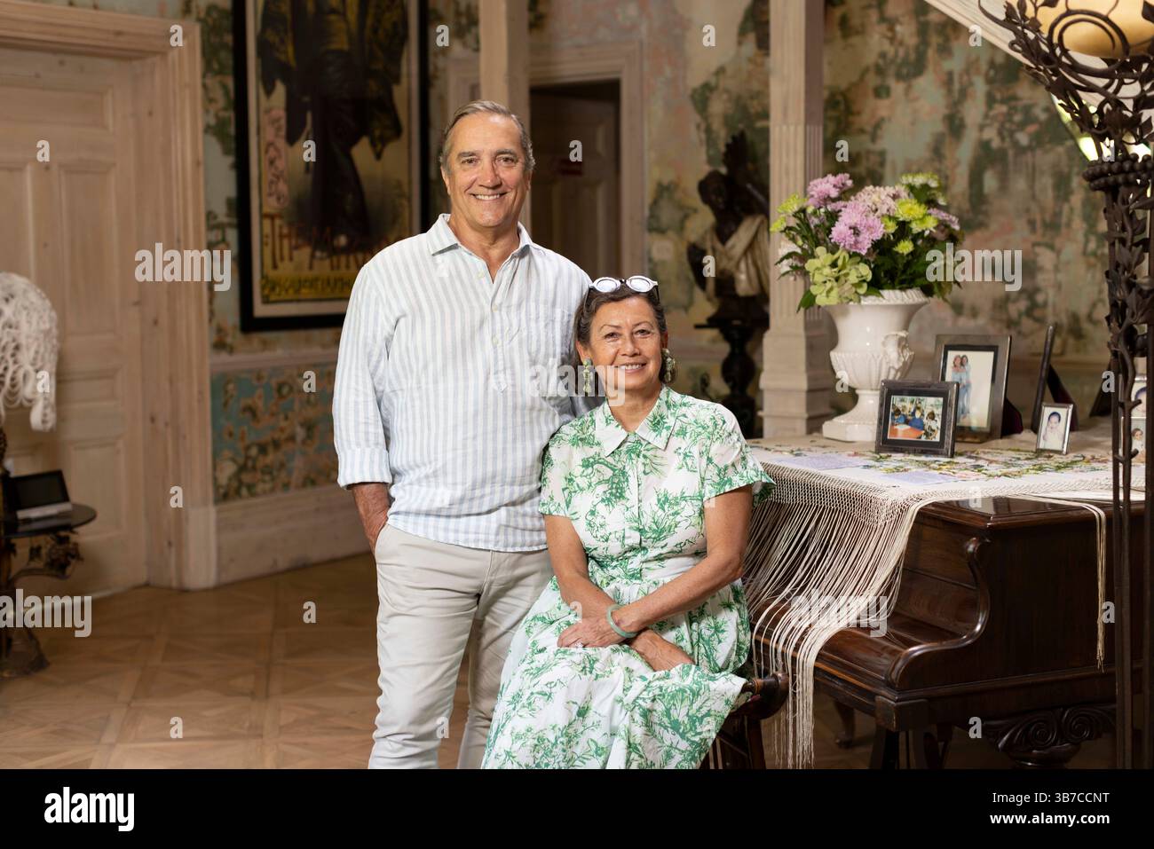 Andy Hill and his wife, Sheila, who restored the derelict and ...