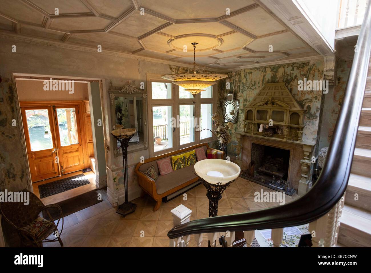 Andy Hill and his wife, Sheila, who restored the derelict and ...