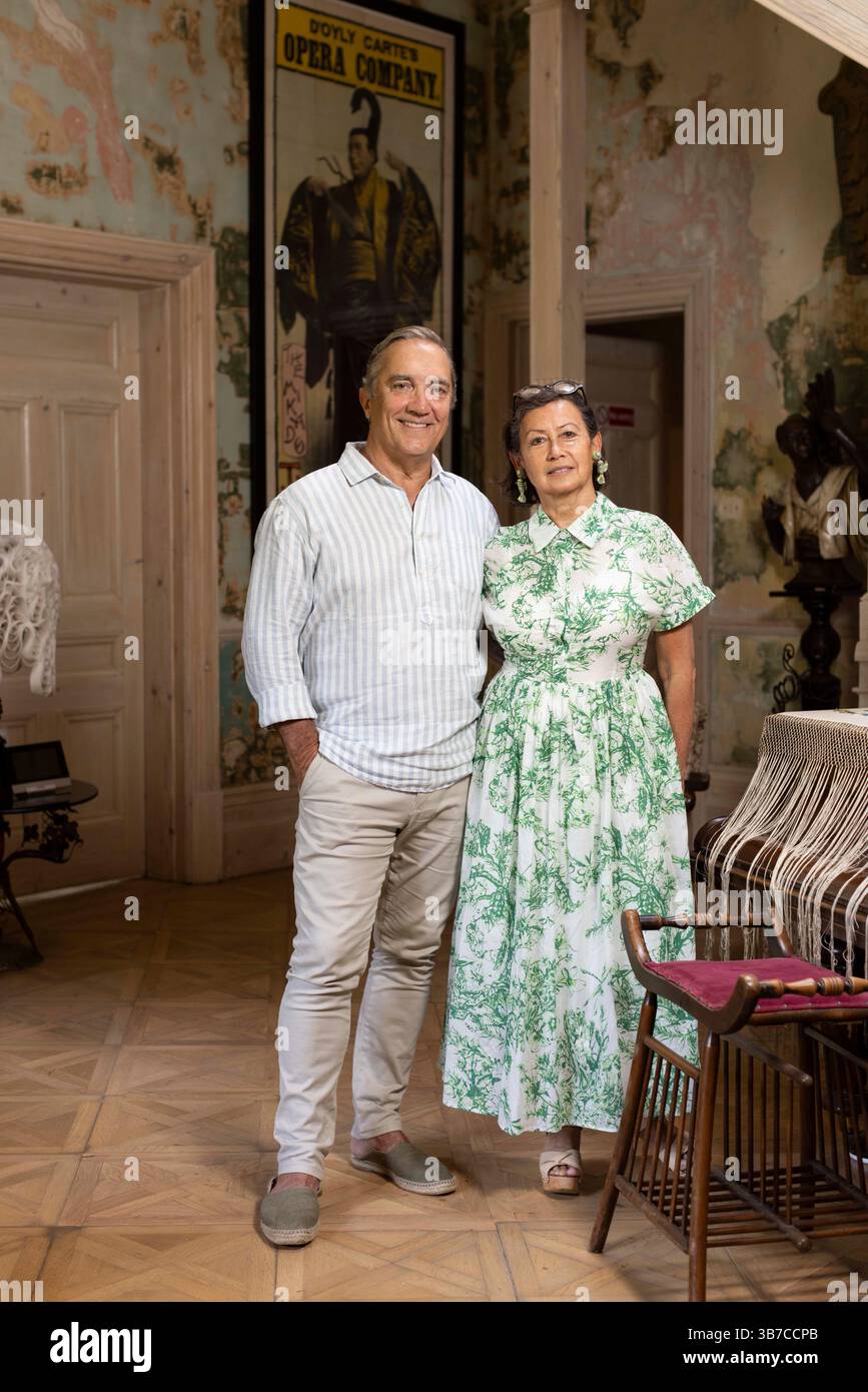 Andy Hill and his wife, Sheila, who restored the derelict and ...