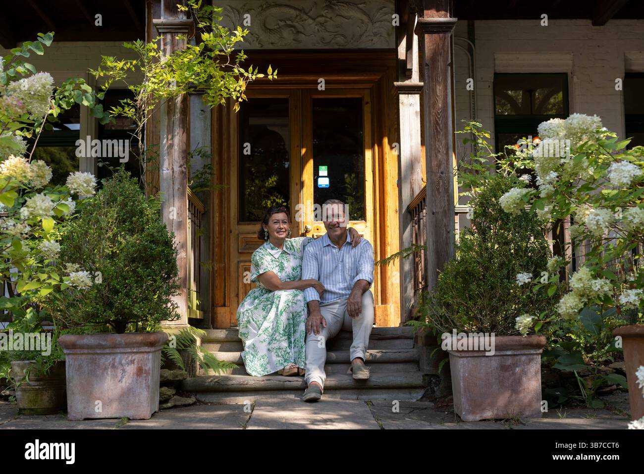 Andy Hill and his wife, Sheila, who restored the derelict and ...