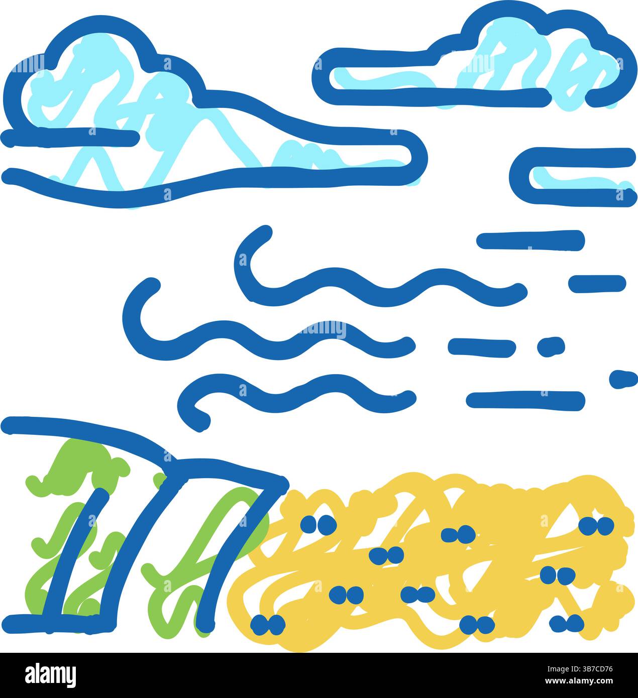 erosion climate icon doodle illustration Stock Vector Image & Art - Alamy