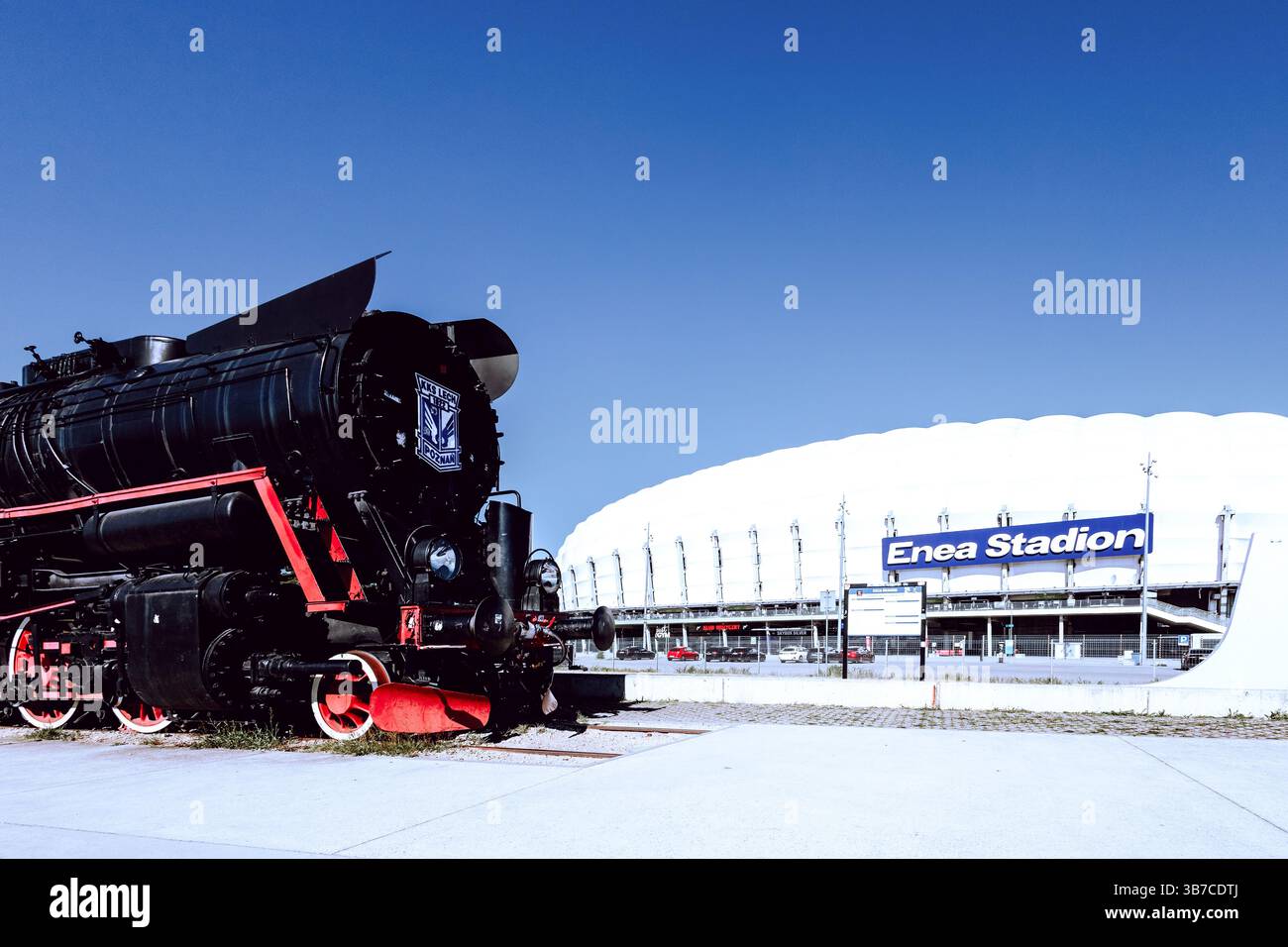 Poznan, Poland - May 6, 2025: Enea Stadion, the home stadium of Lech ...