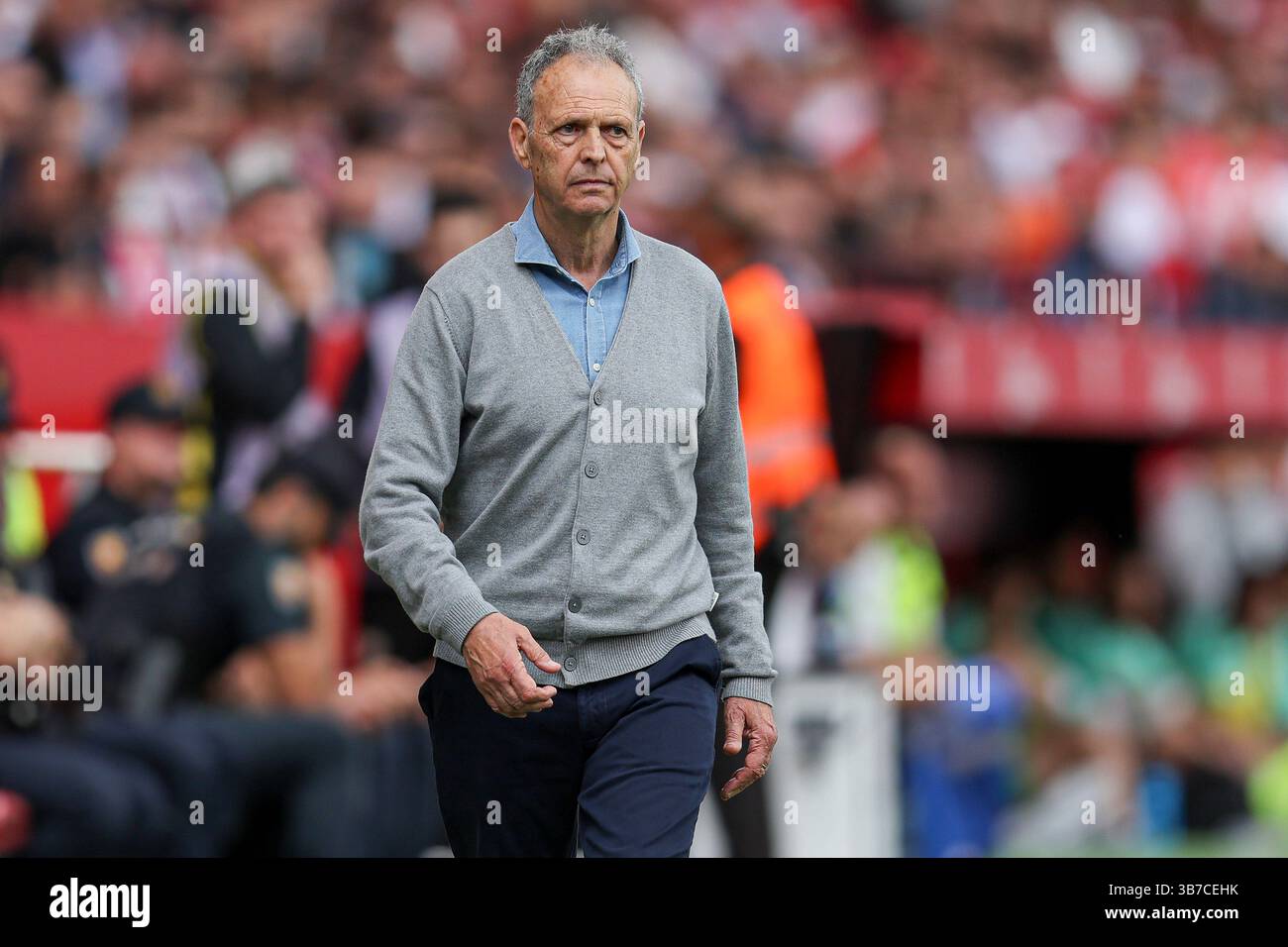 Sevilla, Spain. 04th May, 2025. Sevilla FC head coach Joaquin Caparros ...