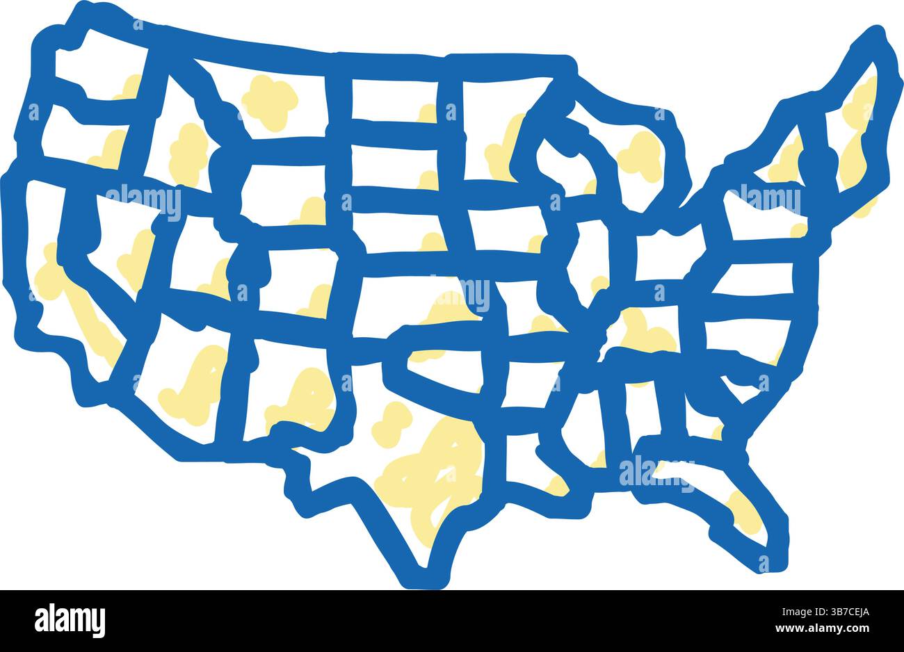 state new york icon doodle illustration Stock Vector Image & Art - Alamy