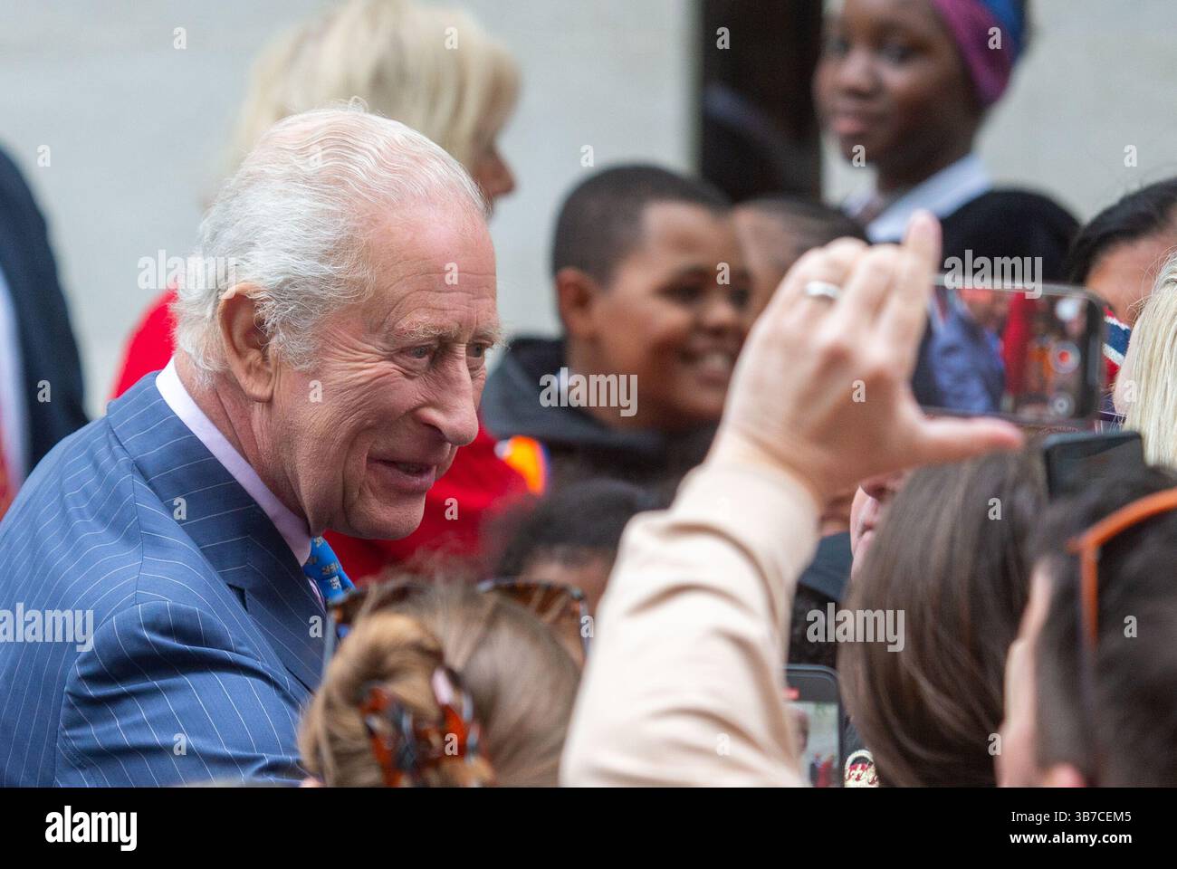 London, England, UK. 6th May, 2025. King CHARLES III leaves National ...