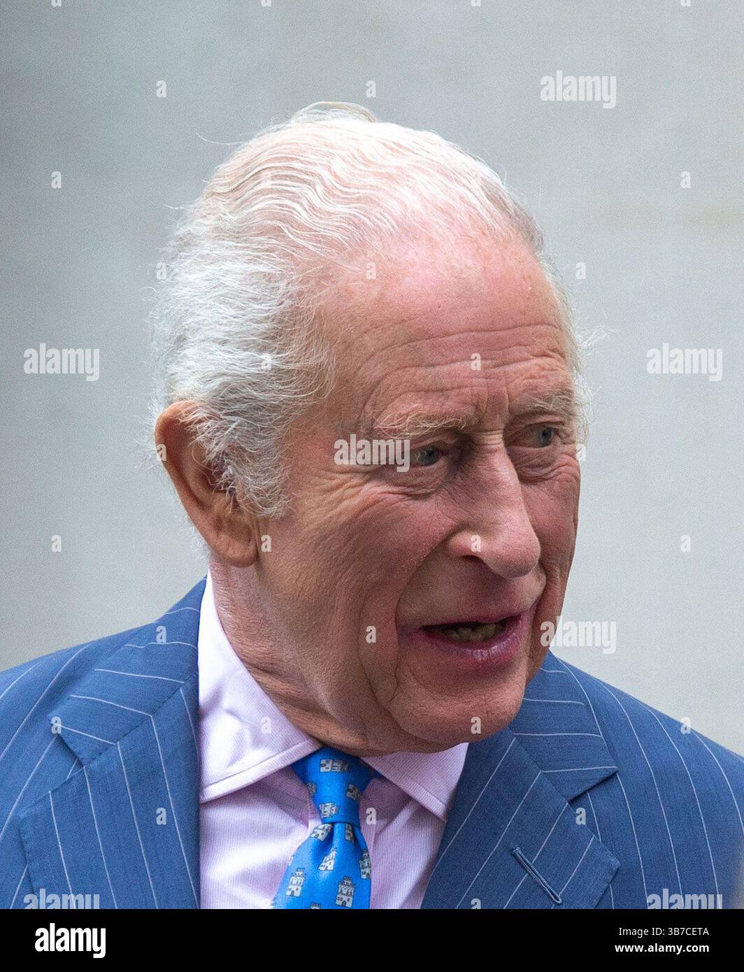 London, England, UK. 6th May, 2025. King CHARLES III leaves National ...