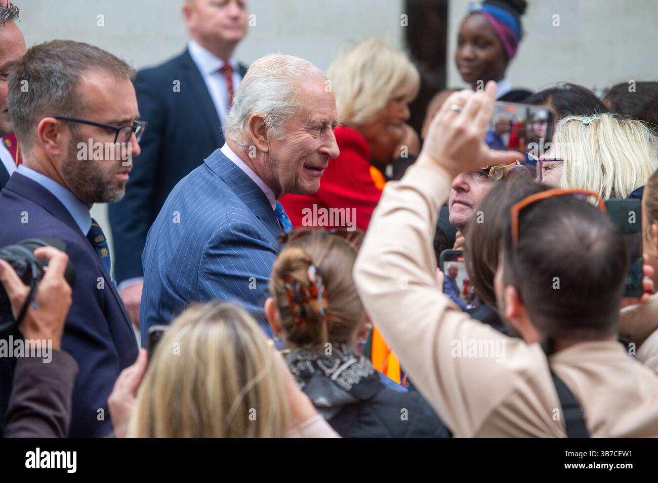 London, England, UK. 6th May, 2025. King CHARLES III leaves National ...