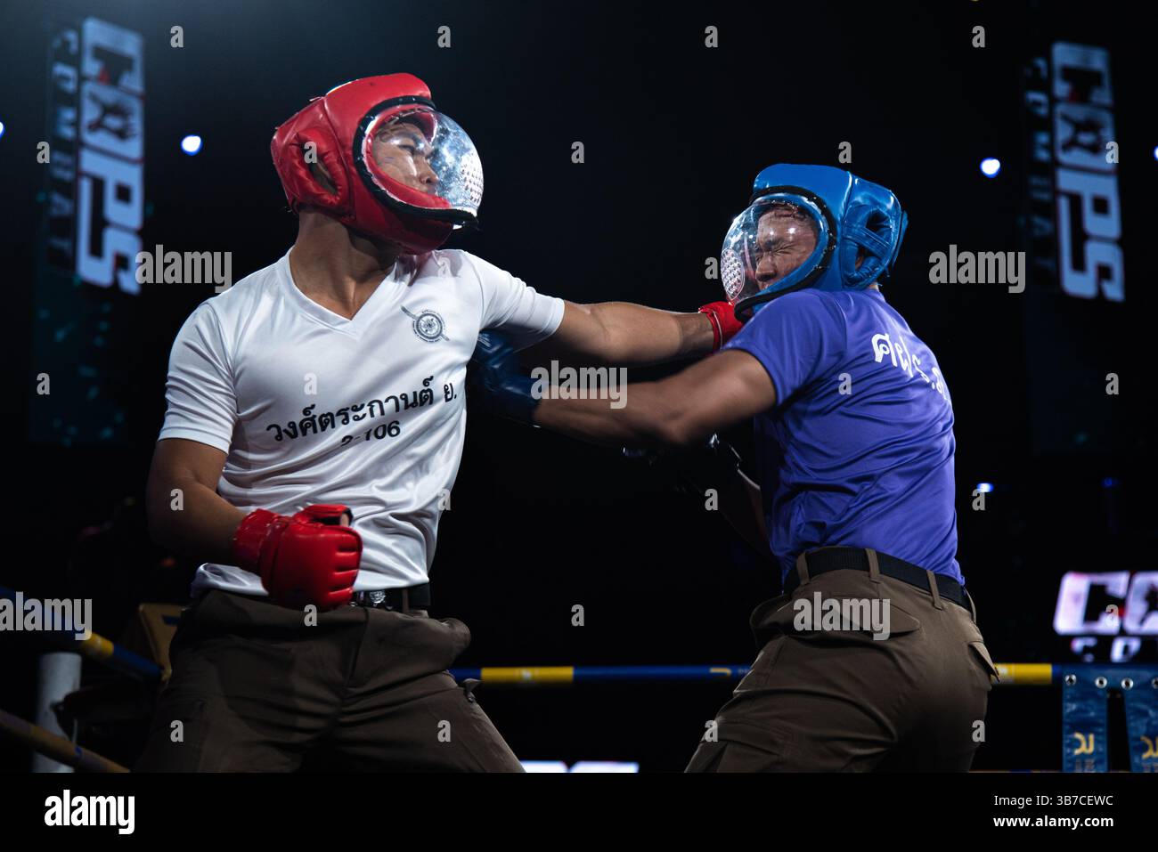 Bangkok, Thailand. 06th May, 2025. Thai policemen participate in the Cops Combat competition at ...