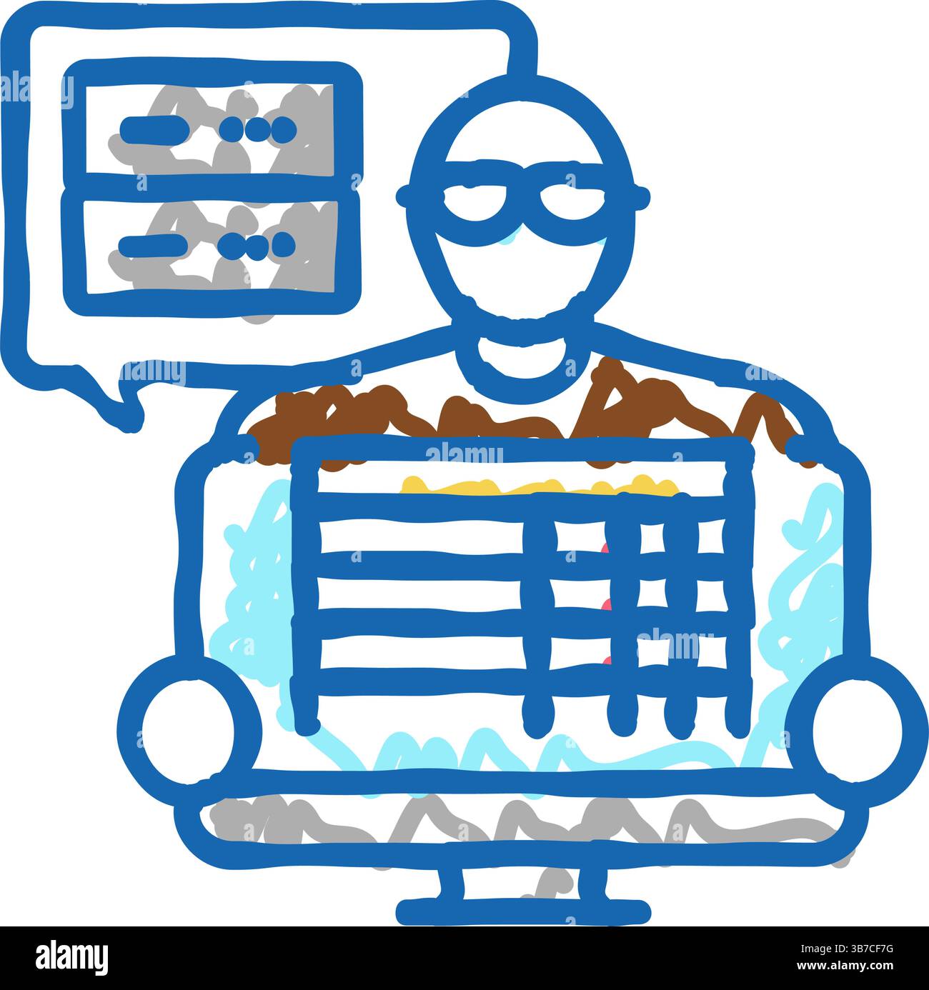 Entry clerk Stock Vector Images - Alamy