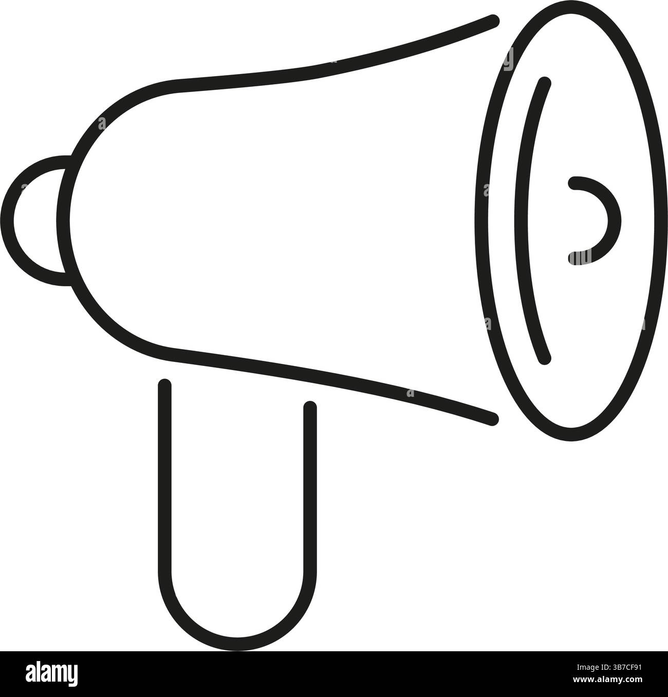 Megaphone Line Icon. Communication, Announcement, And Public Speaking ...