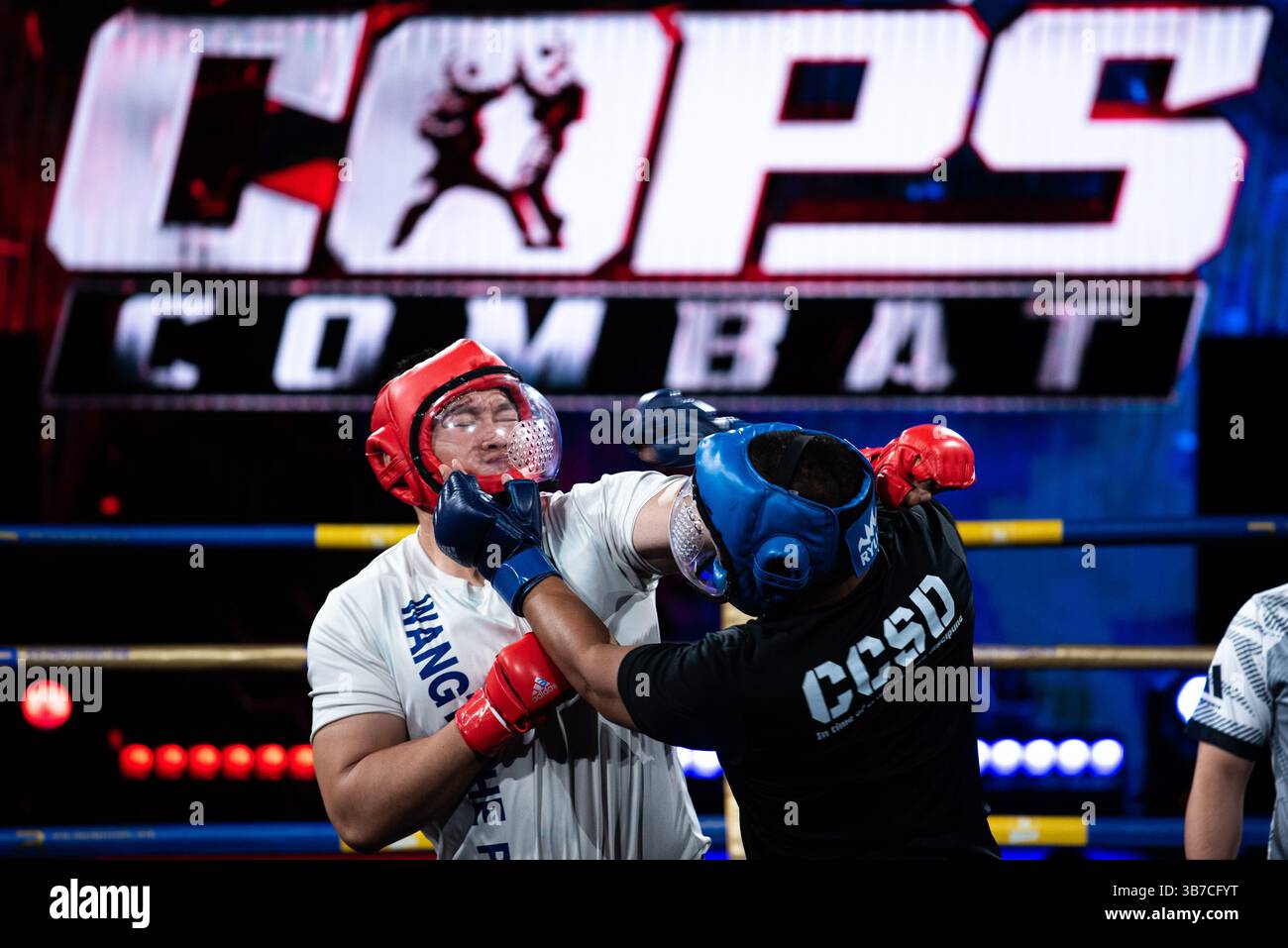 Bangkok, Thailand. 06th May, 2025. Thai policemen participate in the Cops Combat competition at ...