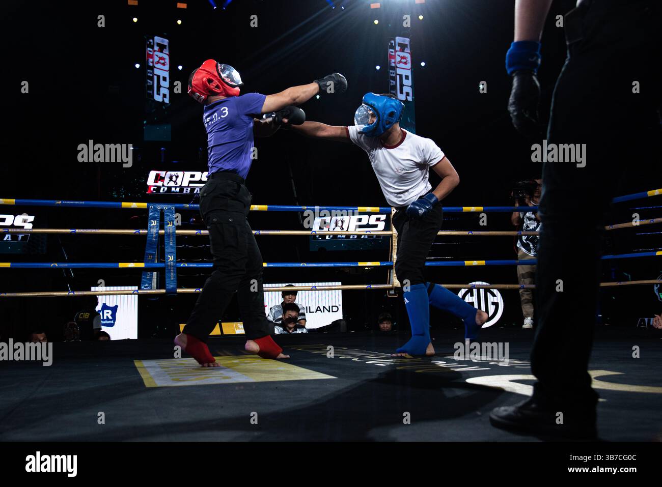 Bangkok, Thailand. 06th May, 2025. Thai policemen participate in the Cops Combat competition at ...