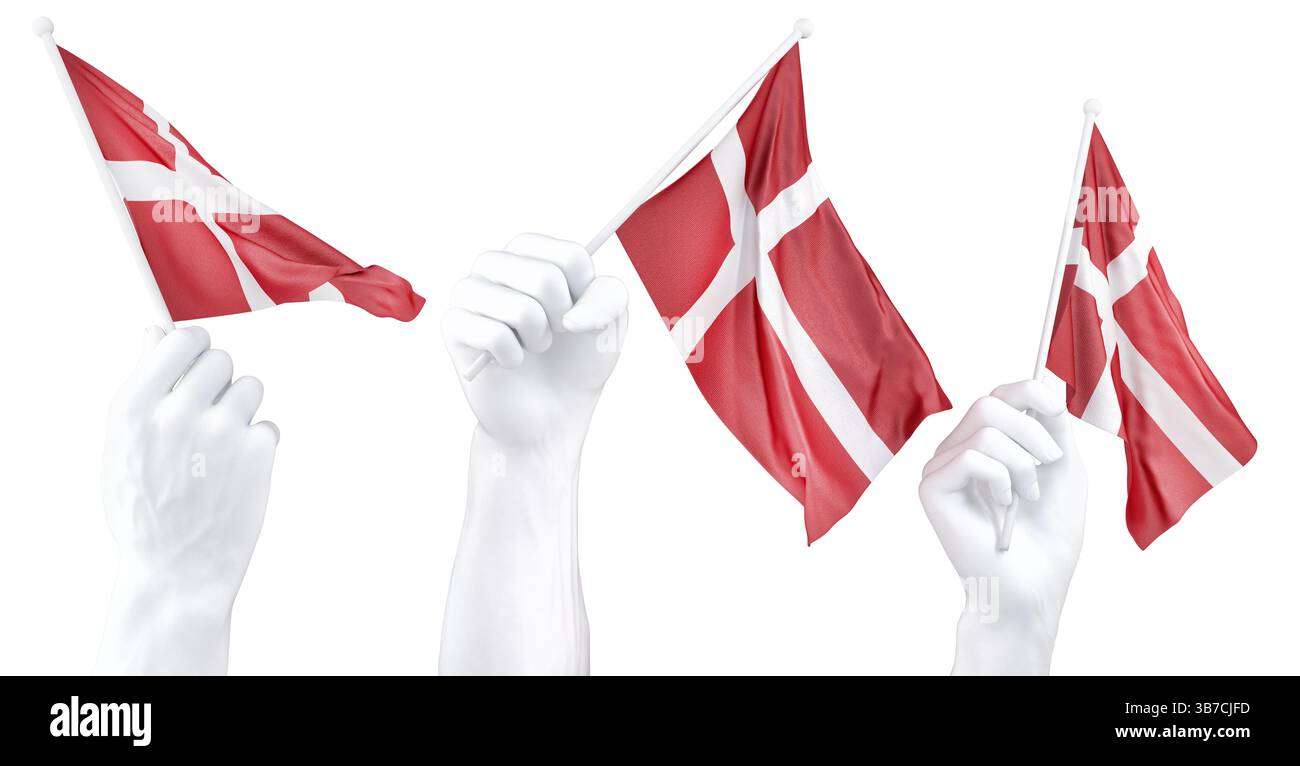 National flag denmark on Cut Out Stock Images & Pictures - Alamy