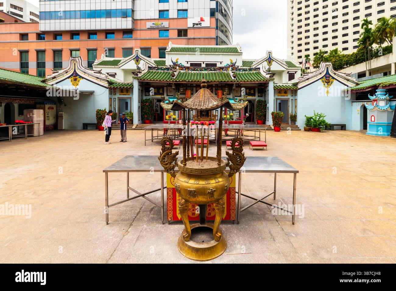 Old Chinese Temple built 1870. The Chinese temple located at Jalan Trus ...