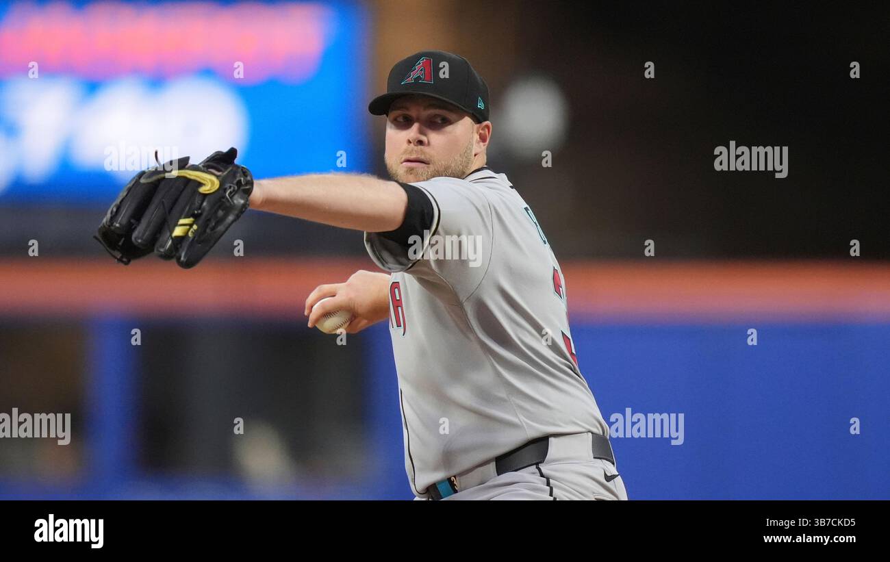 Arizona Diamondbacks' Corbin Burnes pitches during the second inning of ...