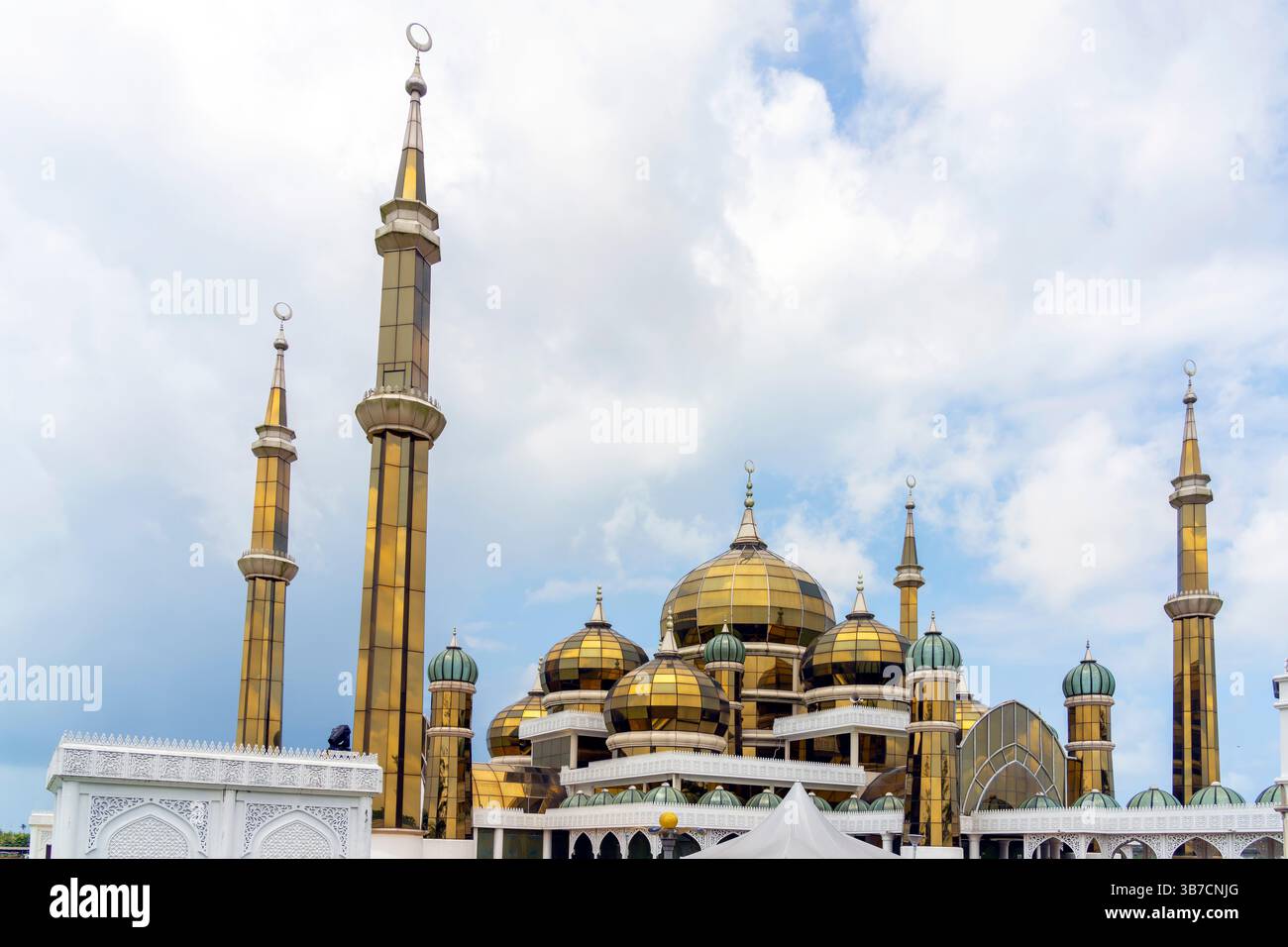 Crystal Mosque in Wan Man, Kuala Terengganu, Malaysia. Terengganu is a ...