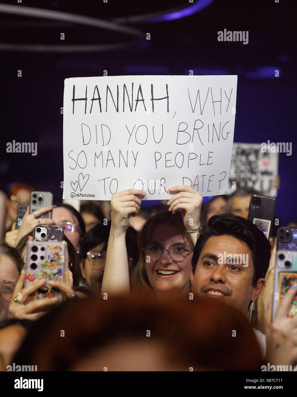 Barcelona, Spain. 31st March 2025. Fans get emotional during Hannah ...