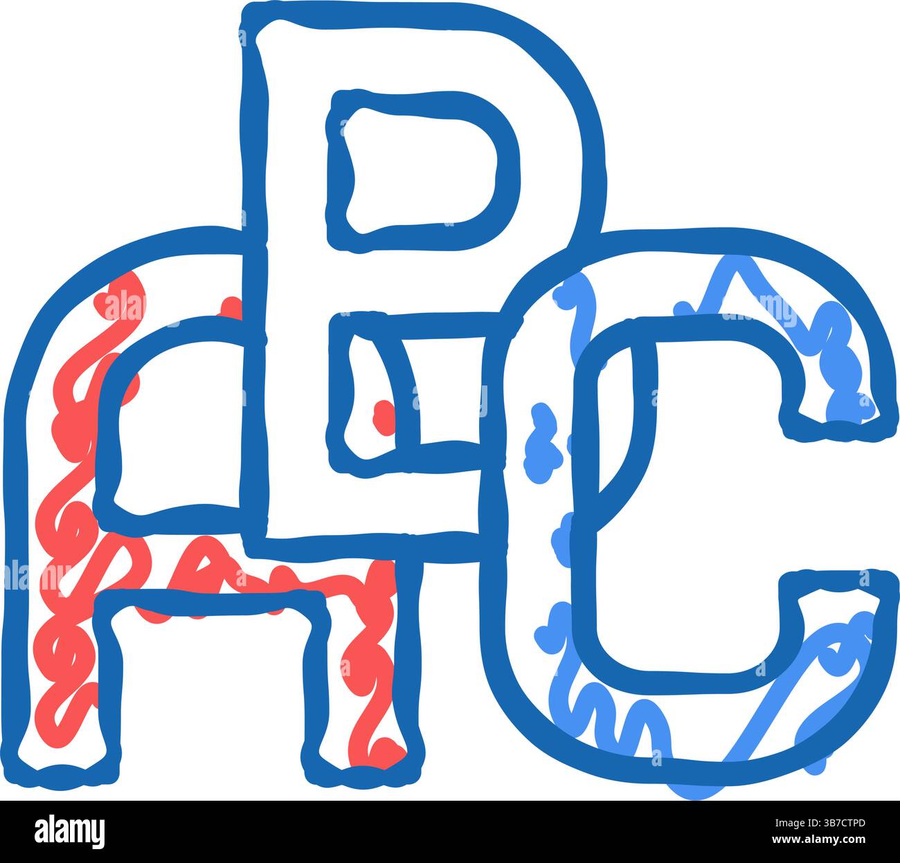 alphabet abc english icon doodle illustration Stock Vector Image & Art ...