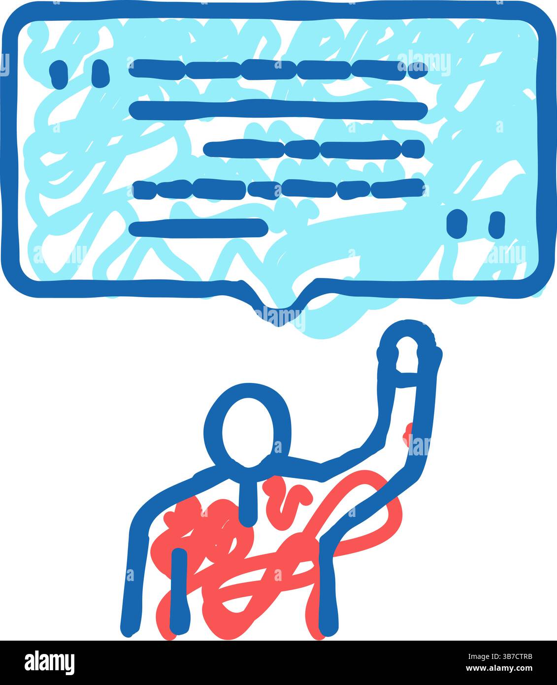 conversation english icon doodle illustration Stock Vector Image & Art ...