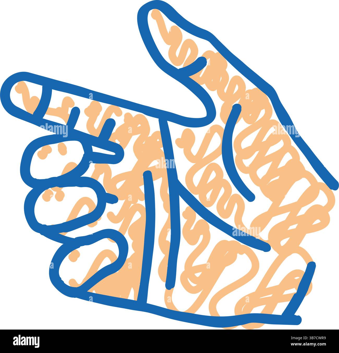 hold hand icon doodle illustration Stock Vector Image & Art - Alamy
