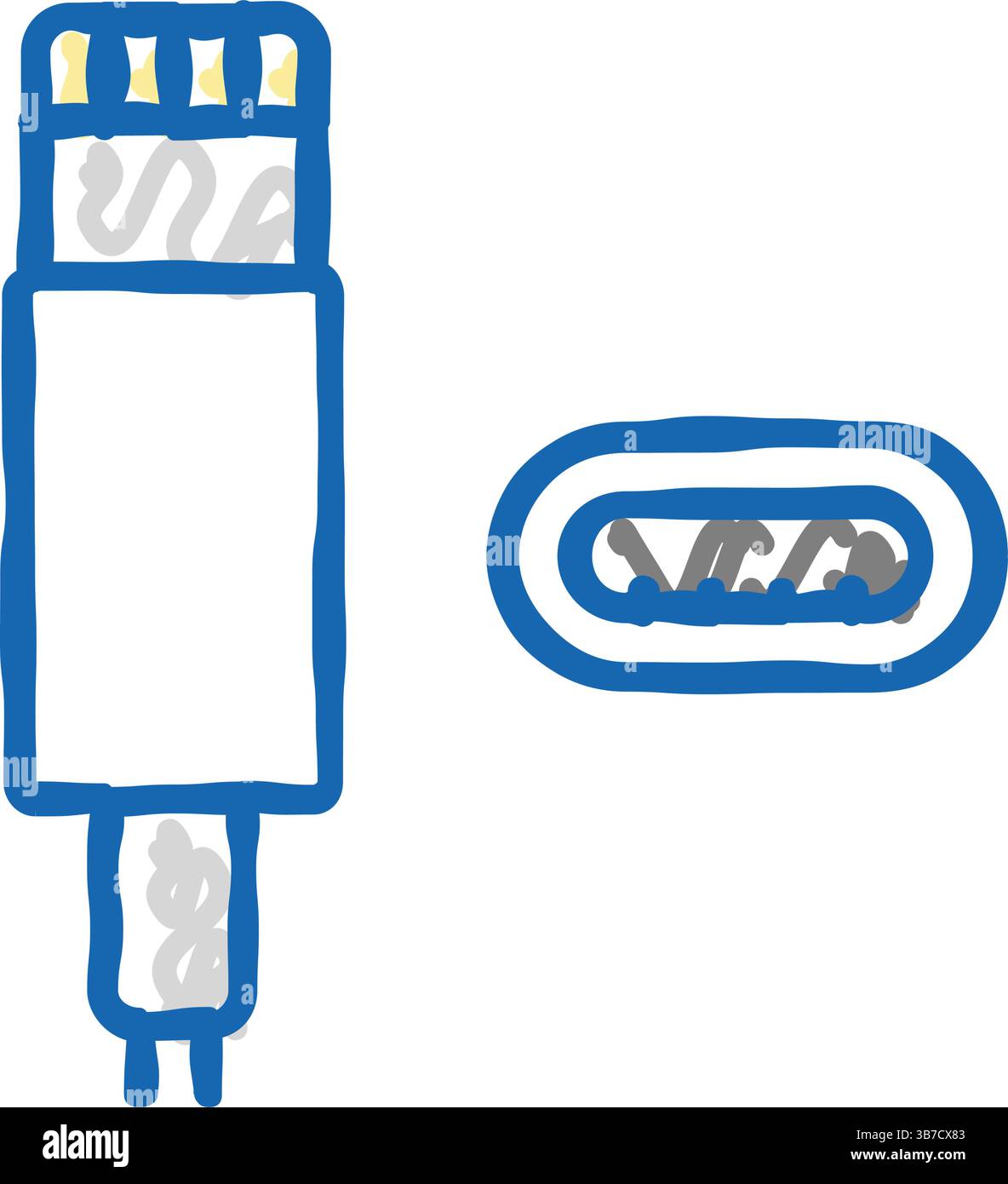 Lightning usb c charger Stock Vector Images - Alamy