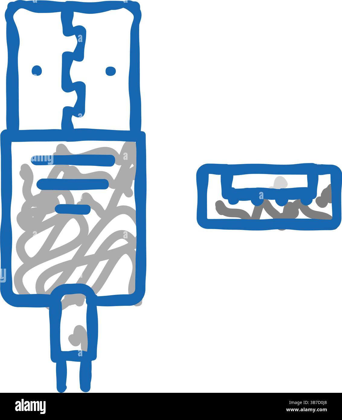 usb type a icon doodle illustration Stock Vector Image & Art - Alamy